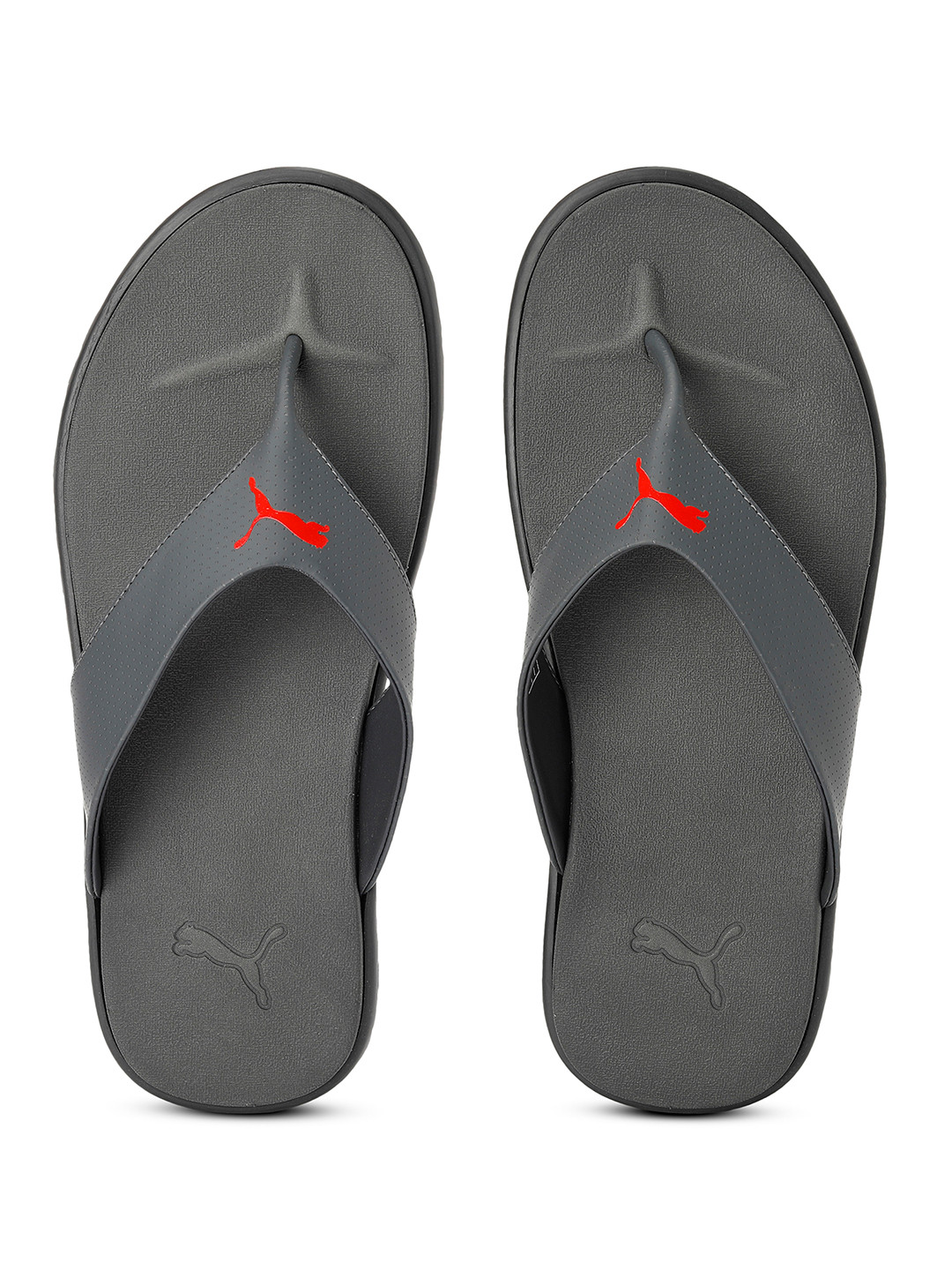 Buy Puma Unisex Grey Solid Thong Flip Flops - Flip Flops for Unisex ...