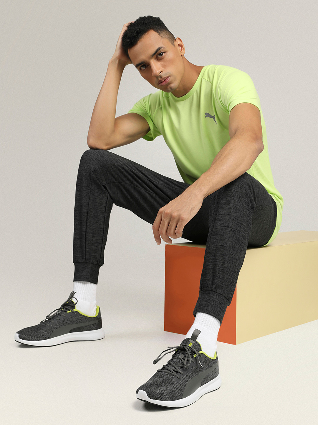 Buy Puma Men Grey Jigsaw Sneakers - Casual Shoes for Men 11335082 | Myntra