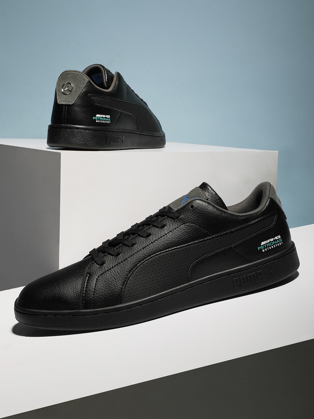 Buy PUMA Motorsport Unisex Black Mercedes AMG Petronas Smash V2 ...