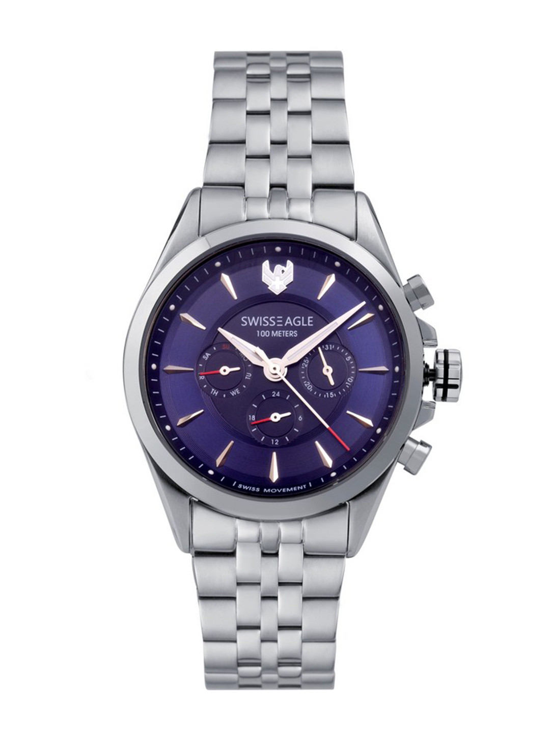 Buy Swiss Eagle Men Blue Analogue Watch SE 9164 11 - Watches for Men ...