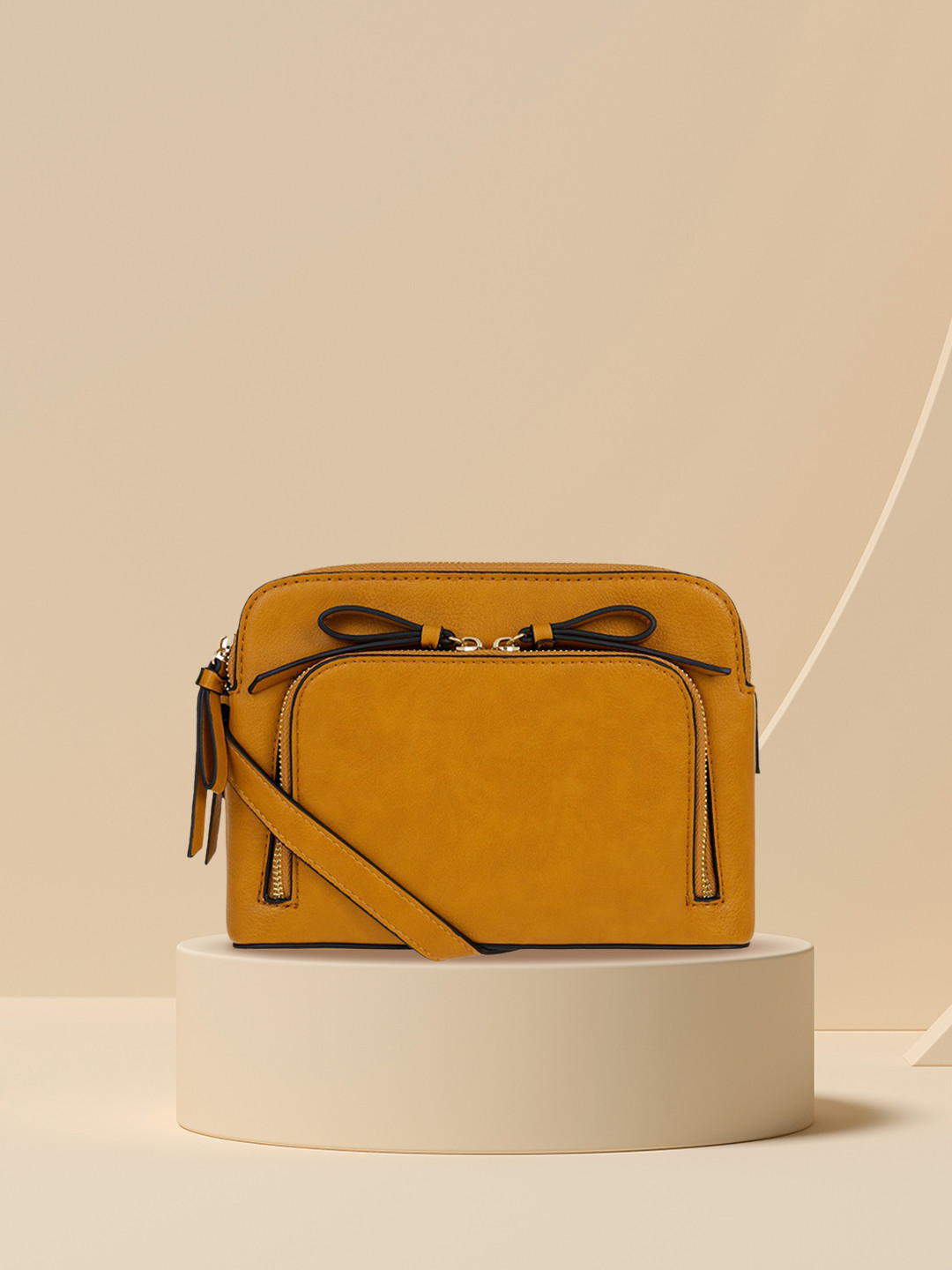 Buy Accessorize London Taylor Double Zip Sling Bag - Handbags for Women ...