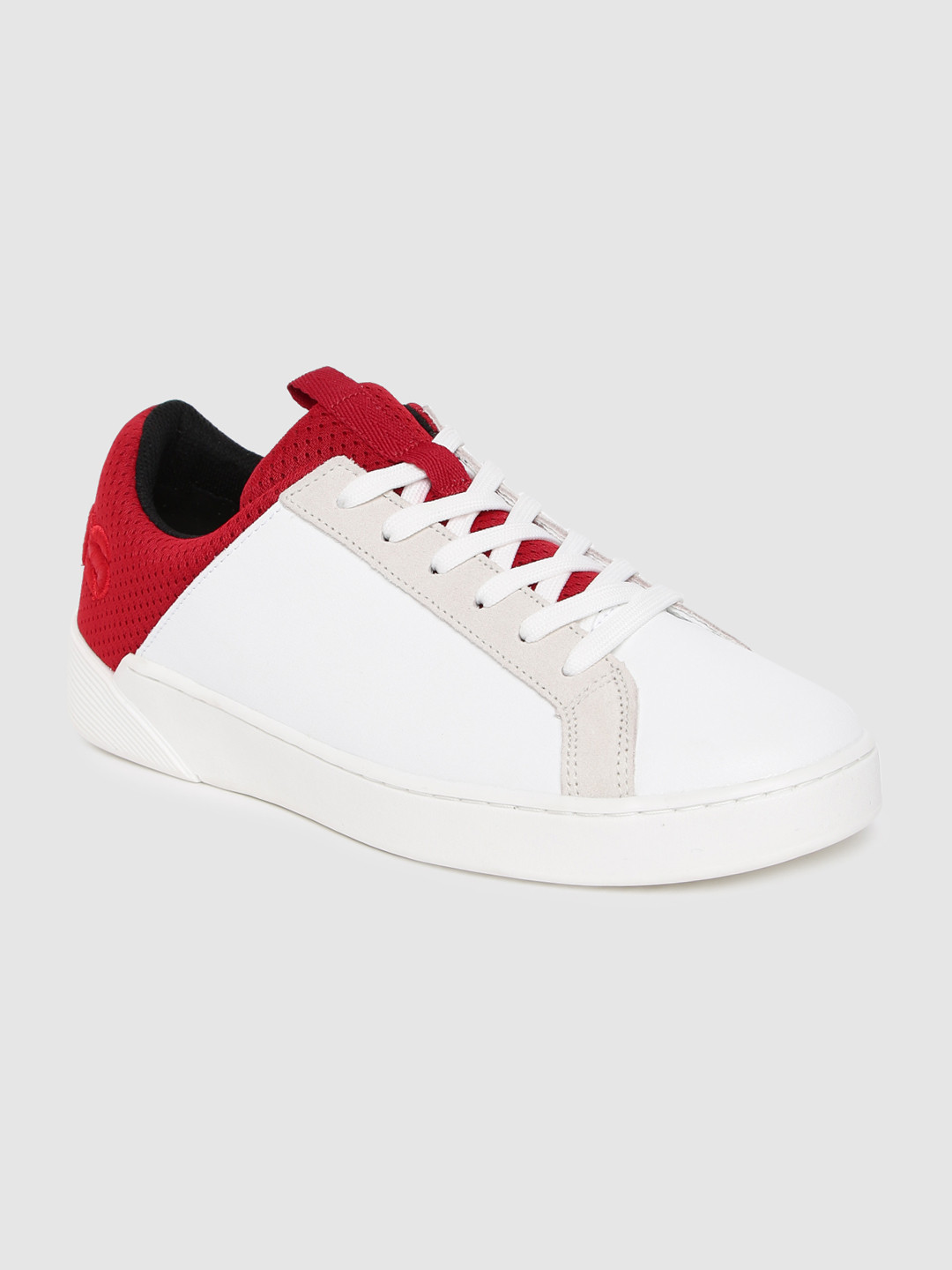 Buy Levis Men White & Red Colourblocked Sneakers - Casual Shoes for Men ...