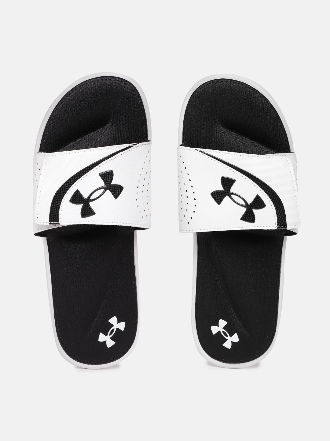Buy UNDER ARMOUR Men Perforated Ignite VI Textured Sliders - Flip Flops ...