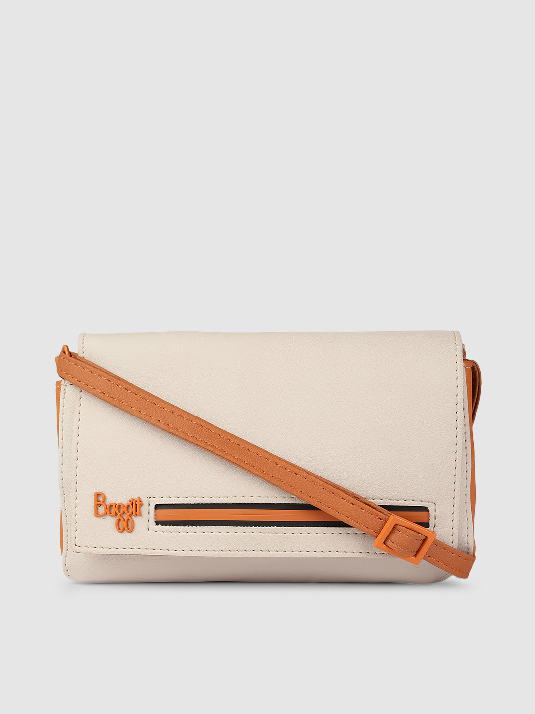 Buy Baggit Off White Solid Sling Bag - Handbags for Women 11375608 | Myntra