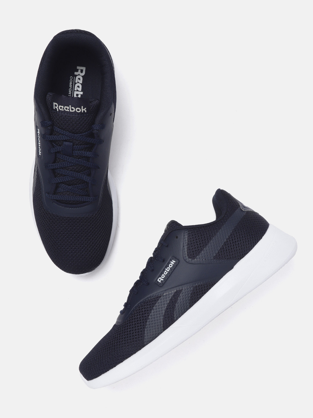 Buy Reebok Classic Men Navy Blue Solid Royal Ec Ride Casual Sneakers ...