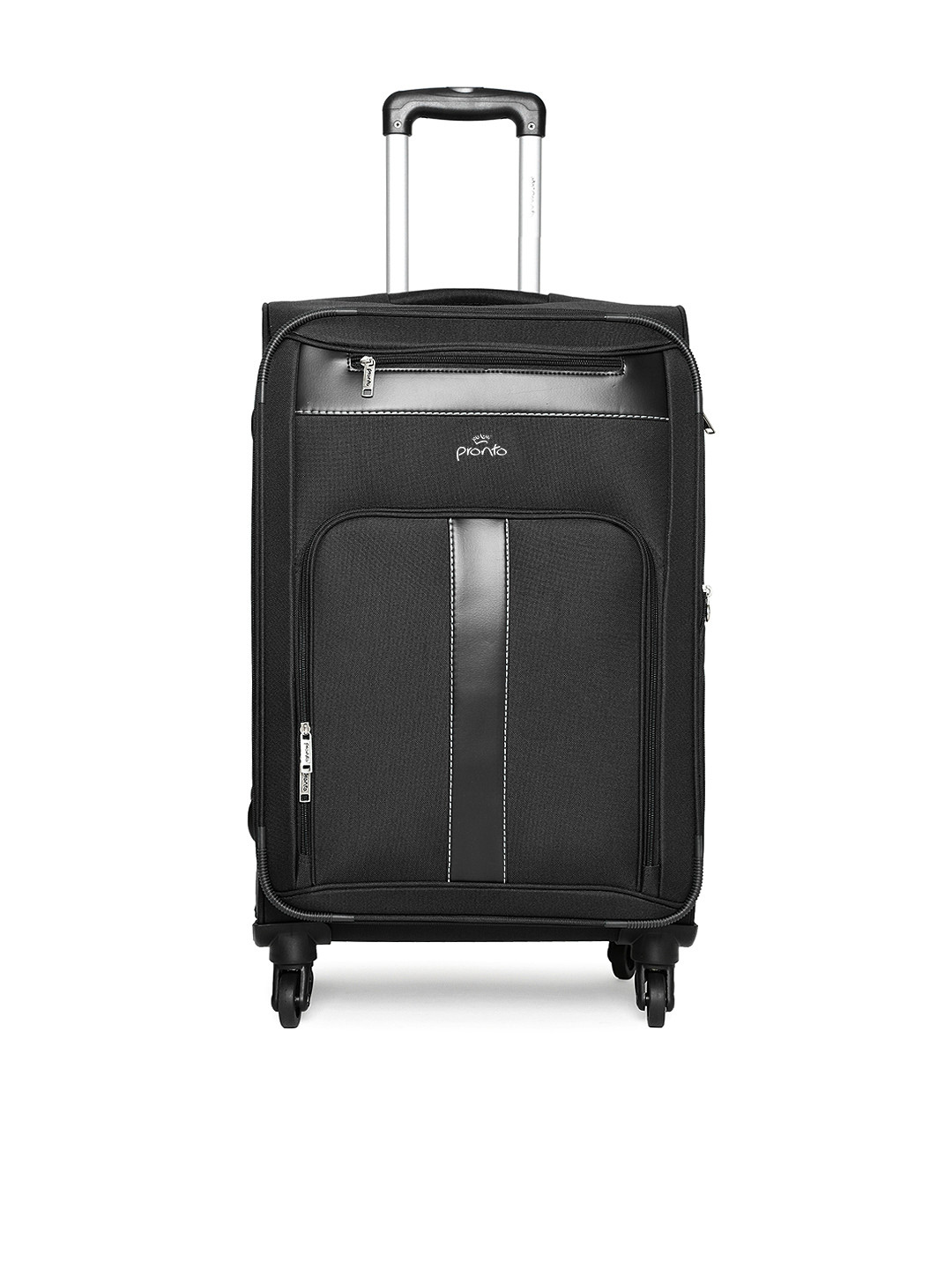 Buy Pronto Unisex Black Zurich 4 W Spinner 58 Small Trolley Bag ...