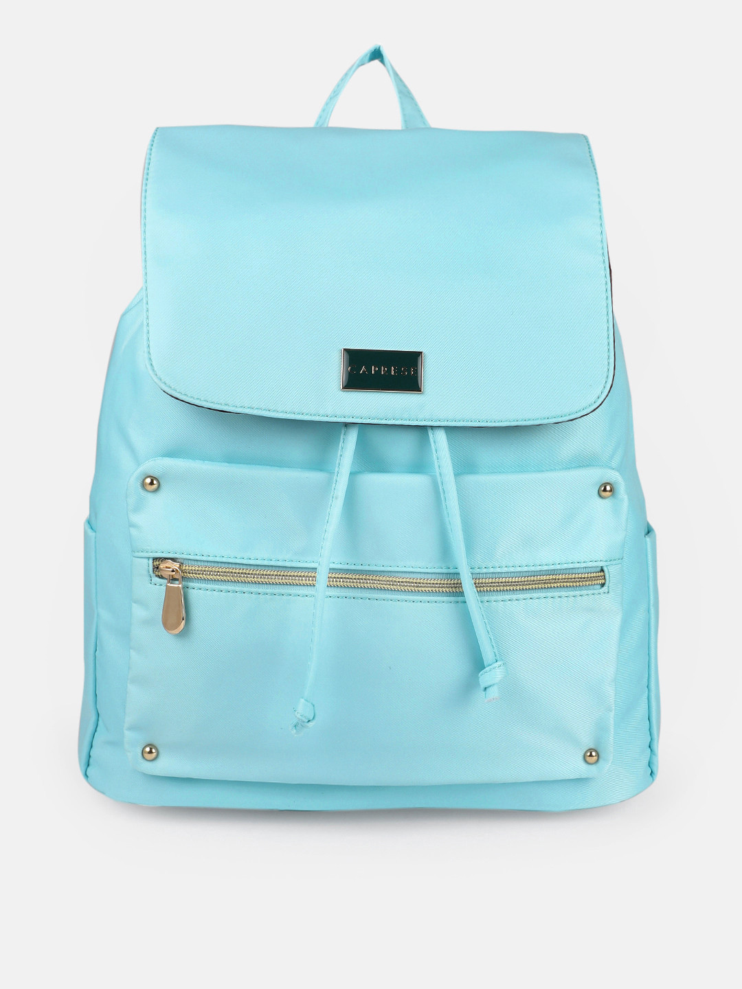 Buy Caprese Women Powder Blue Solid Backpack - Backpacks for Women ...