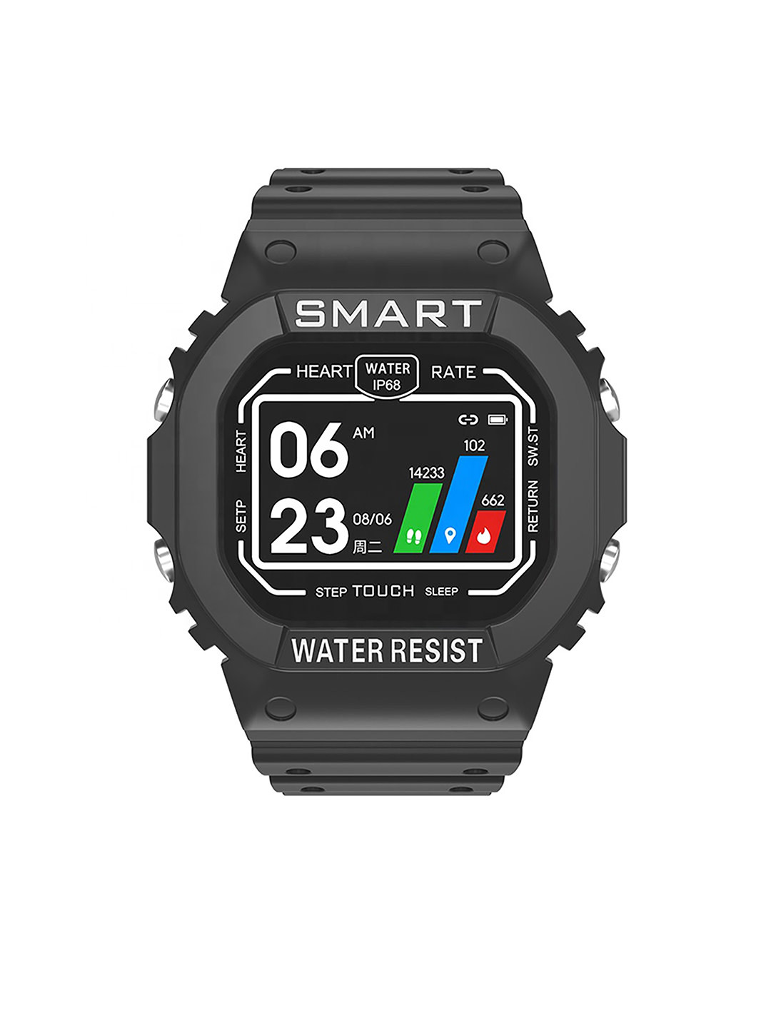 Buy OPTA Unisex Black Bluetooth Fitness Watch SB 188 - Smart Watches ...