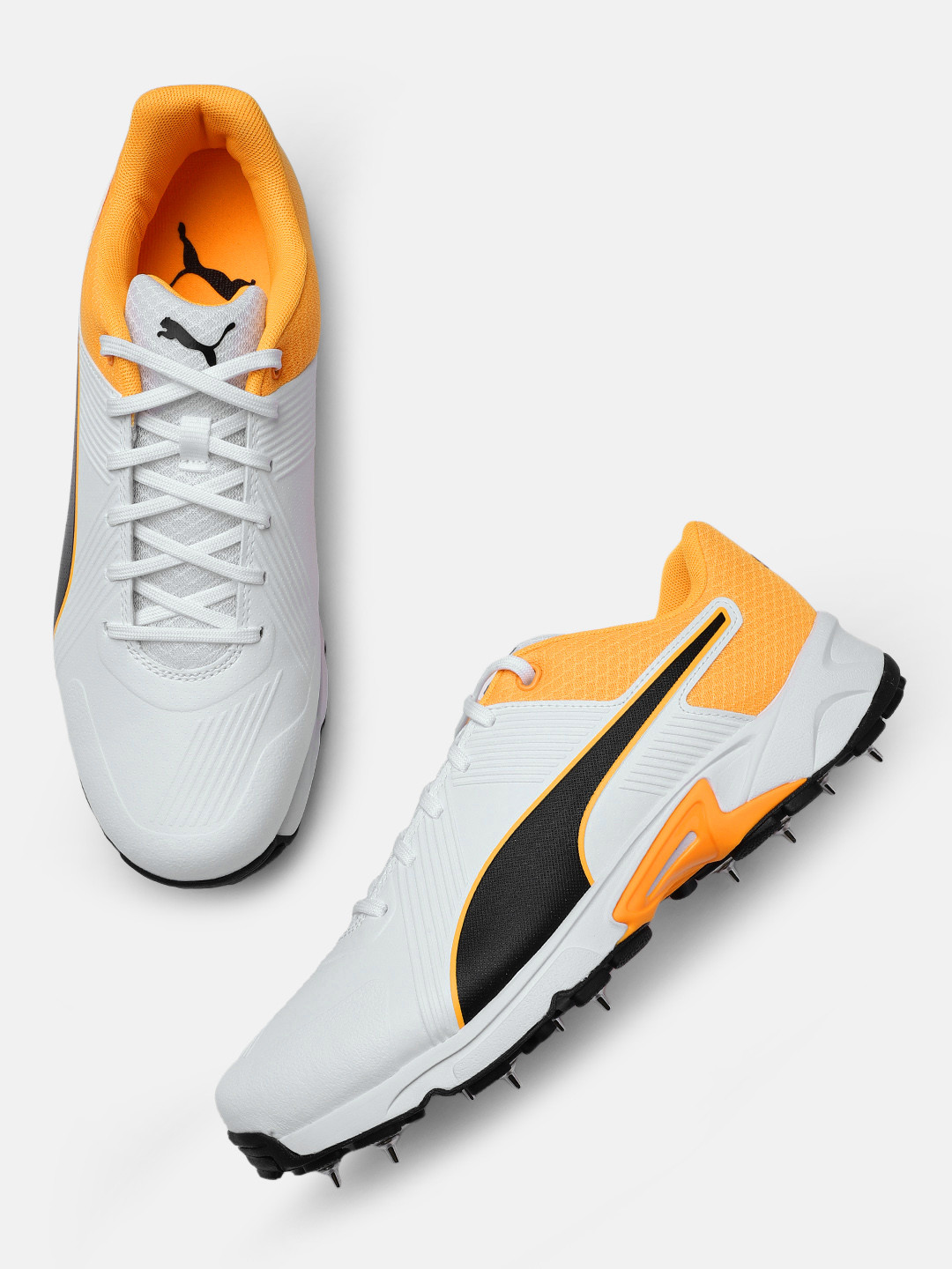 Buy Puma Men White Spike 19.2 Cricket Shoes - Sports Shoes for Men ...