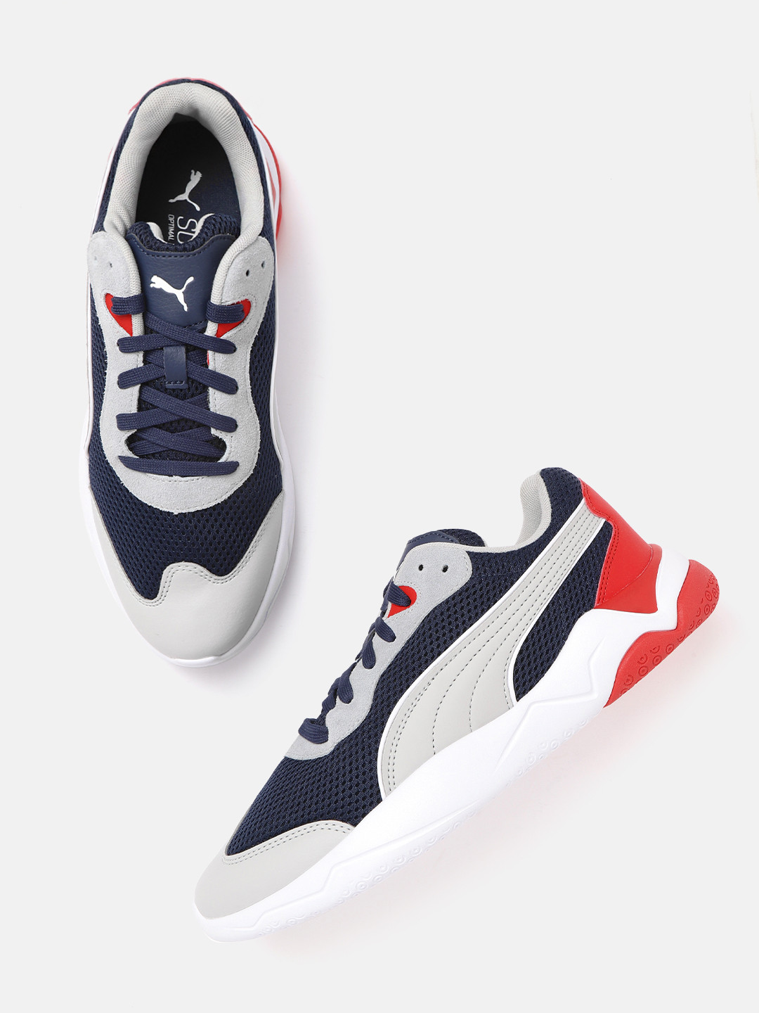 Buy Puma Unisex Navy Blue & Grey Ekstra Sneakers - Casual Shoes for ...
