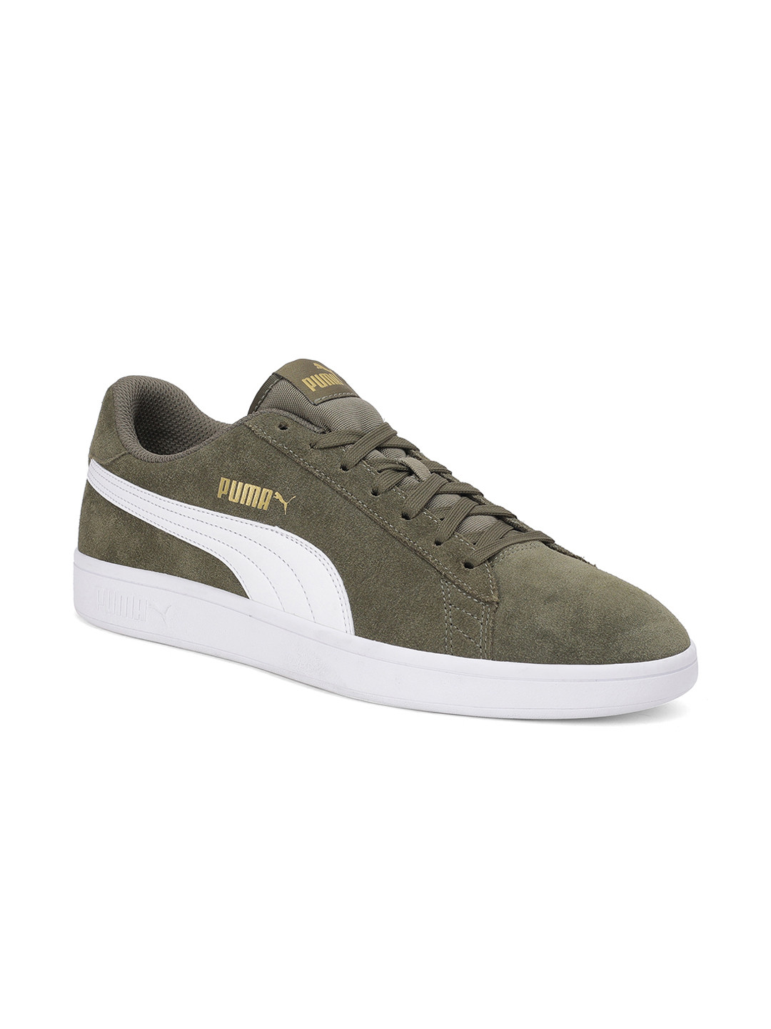 Buy Puma Unisex Olive Green Solid Sneakers - Casual Shoes for Unisex ...
