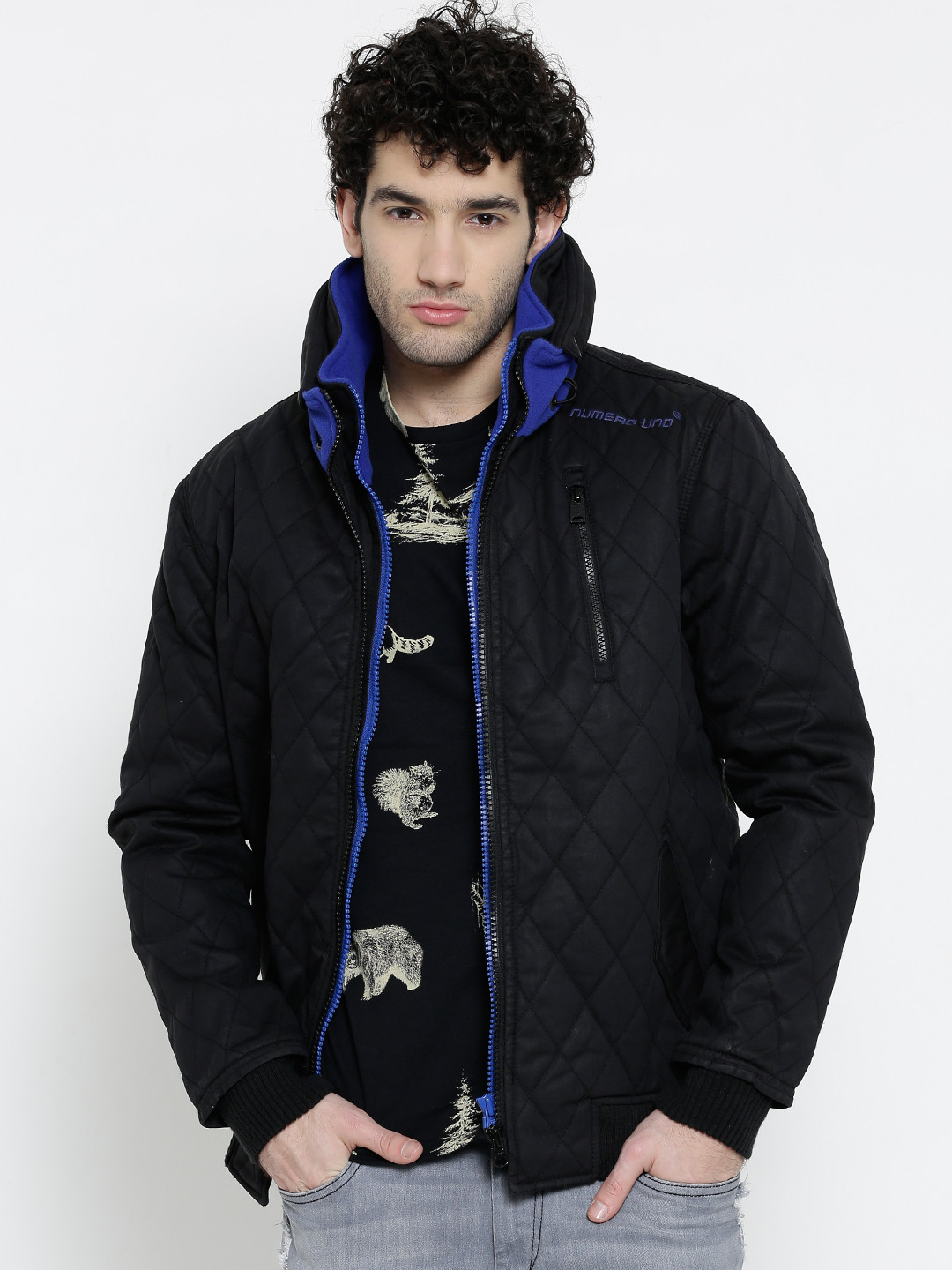 Buy Numero Uno Black Quilted Jacket - Jackets for Men 1142837 | Myntra