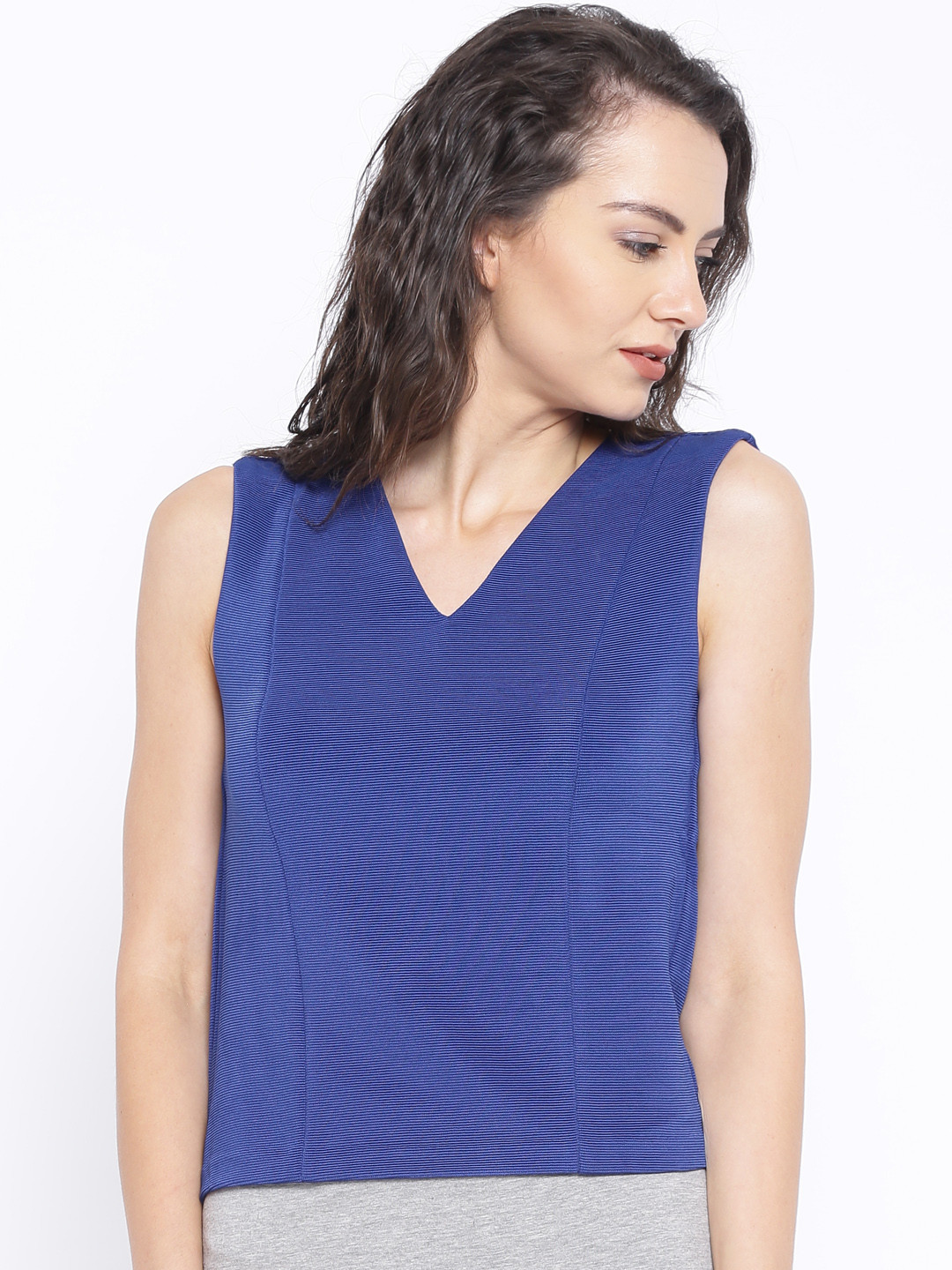 Buy MANGO Blue Top - Tops for Women 1143570 | Myntra