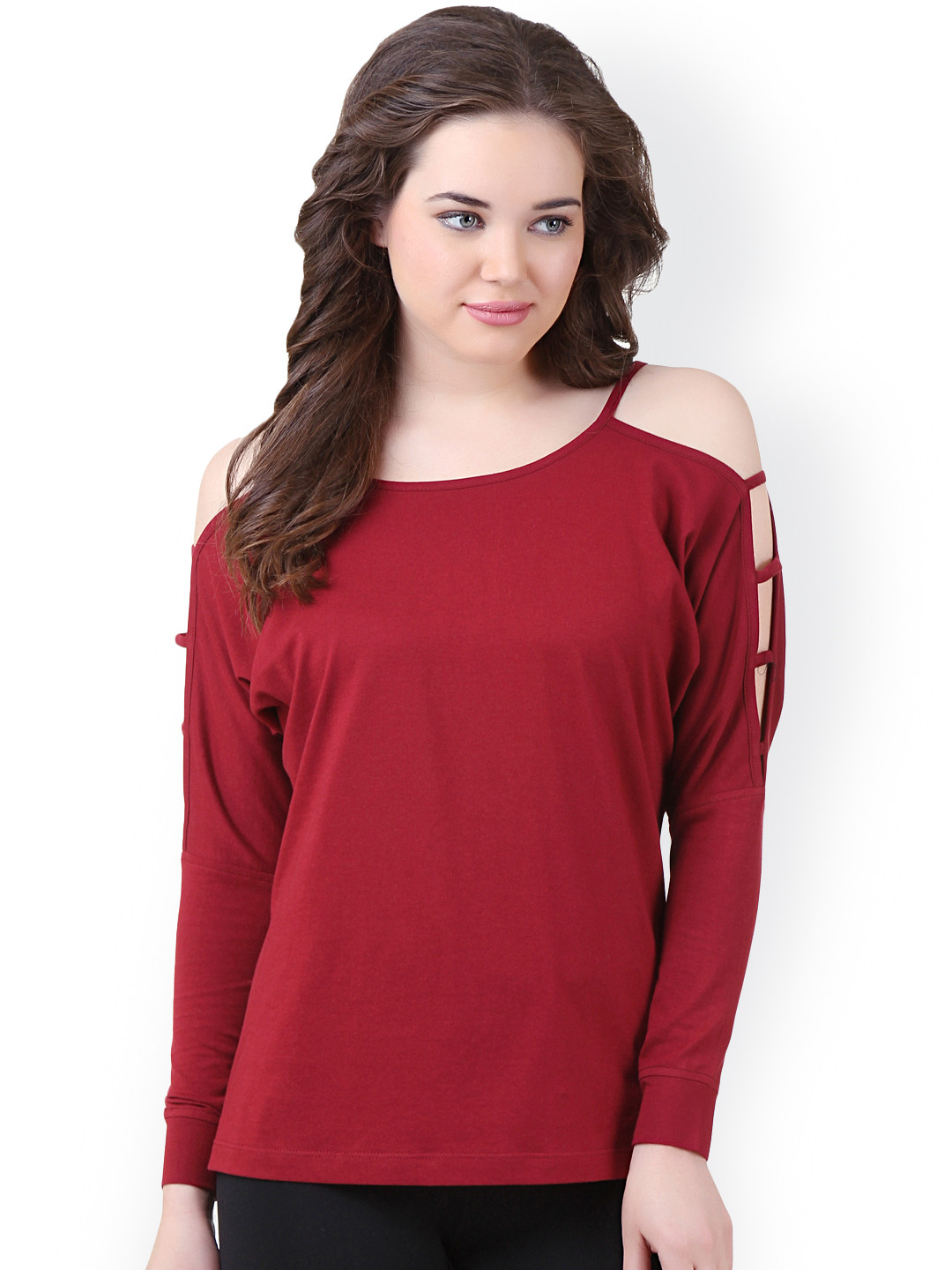 Buy Texco Maroon Top - Tops for Women 1144198 | Myntra