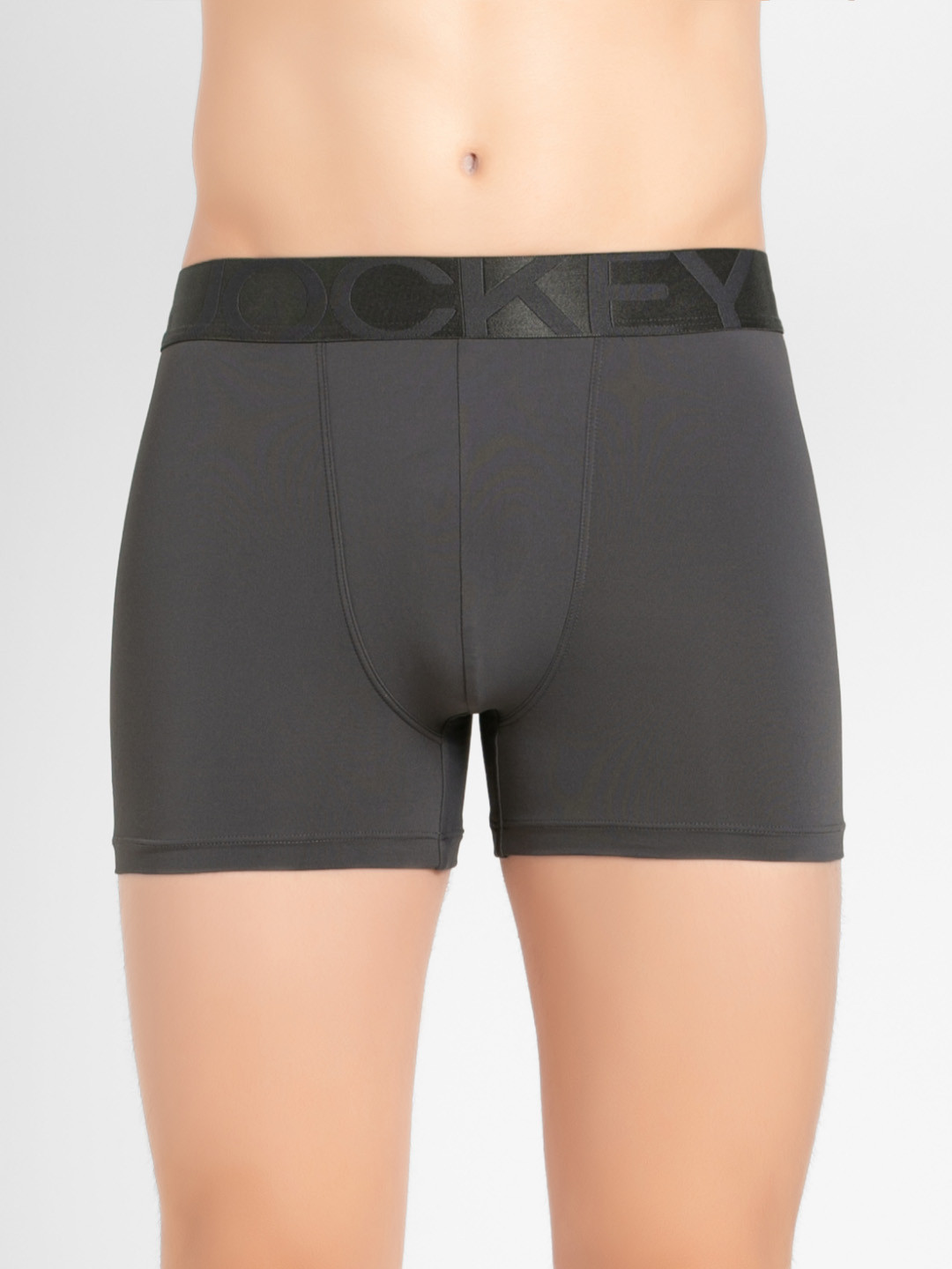 Buy Jockey International Collection Men Charcoal Grey Solid Trunks IC28 ...