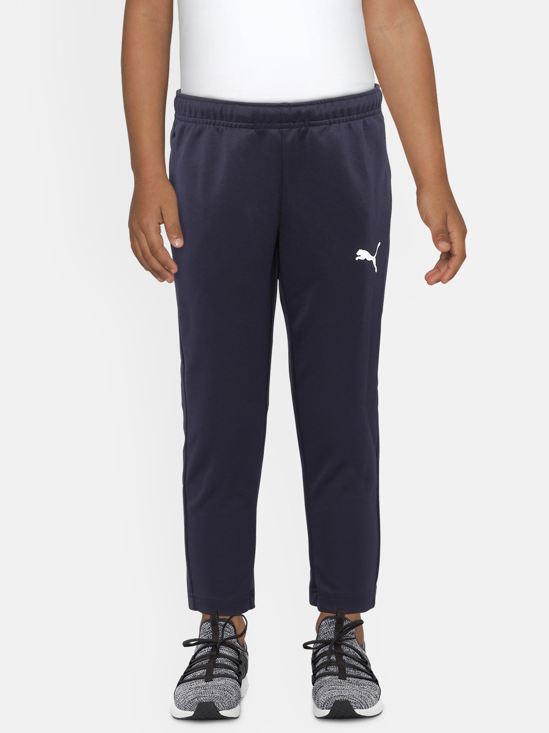 Buy Puma Boys Navy Blue Solid FtblPLAY Slim Fit Track Pant - Track ...