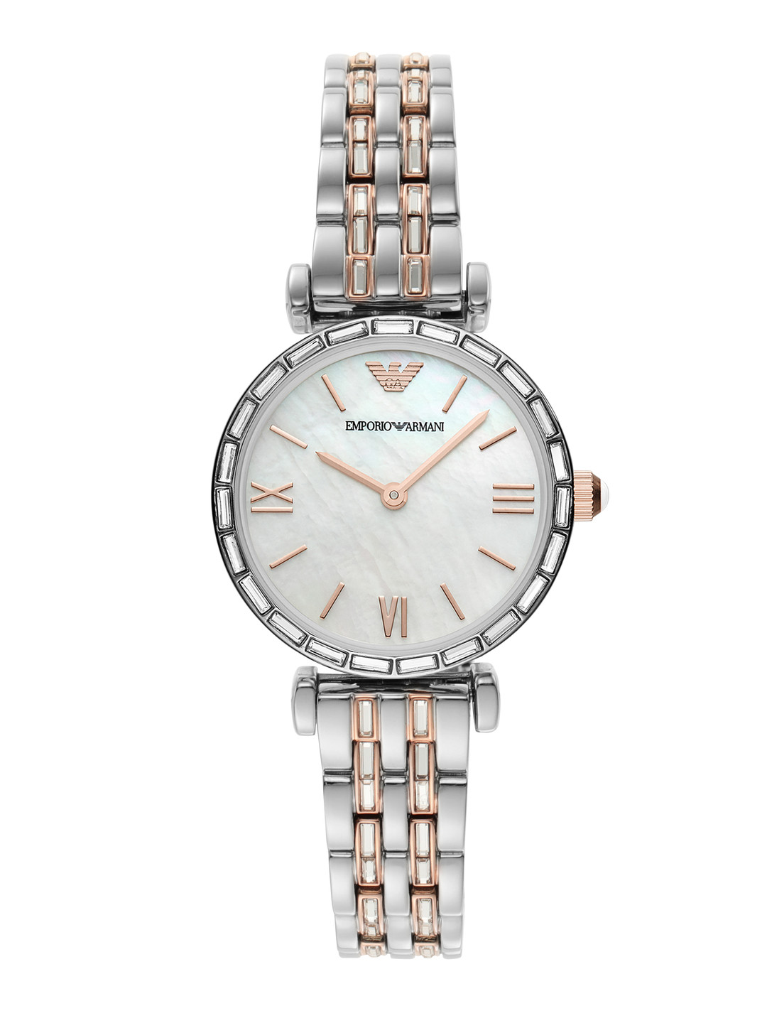 Buy Emporio Armani Women Gianni T Bar White Analogue Watch AR11290 ...