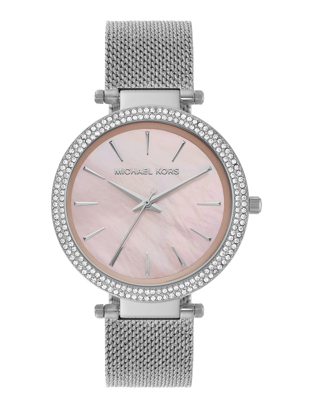 Buy Michael Kors Women Pink & Silver Toned Analogue Watch MK4518 ...