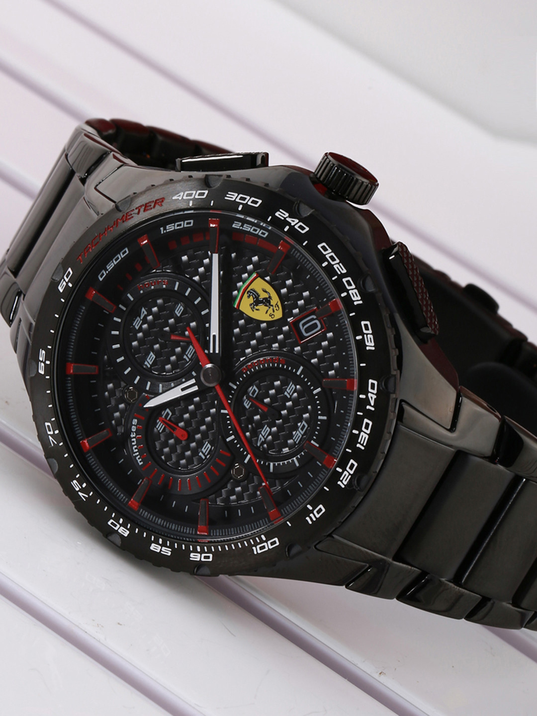 Buy SCUDERIA FERRARI Men Black Pista Analogue Watch 0830730 - Watches ...