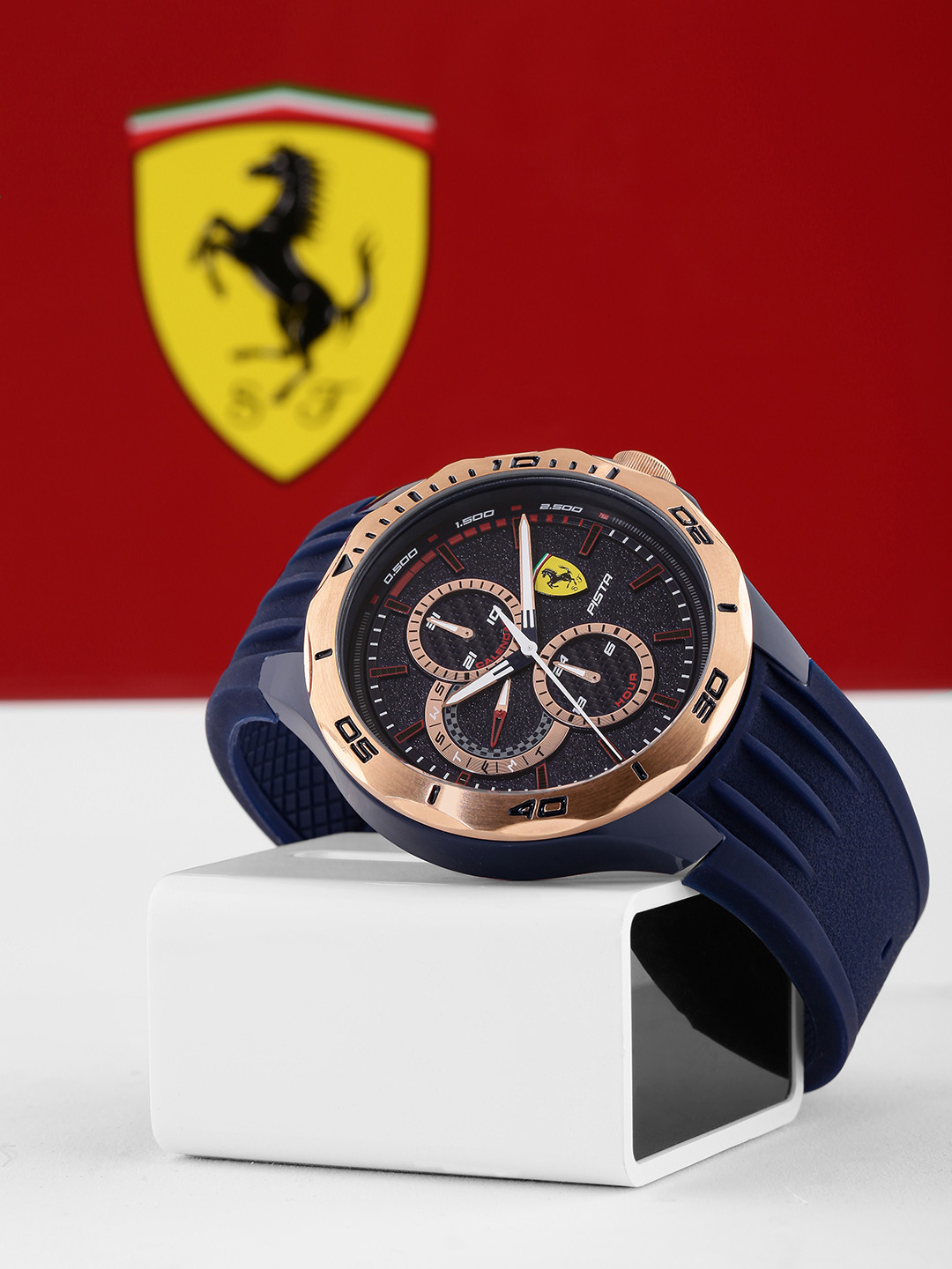 Buy SCUDERIA FERRARI Men Blue Pista Analogue Watch 0830724 - Watches ...