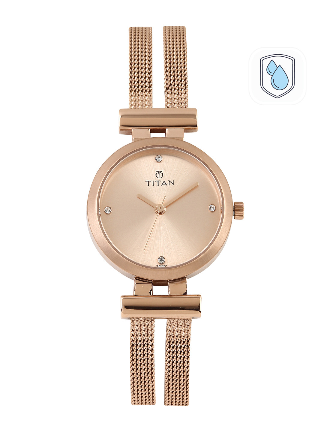 Buy Titan Women Rose Gold Toned Dial Watch 9942WM01J - Watches for ...