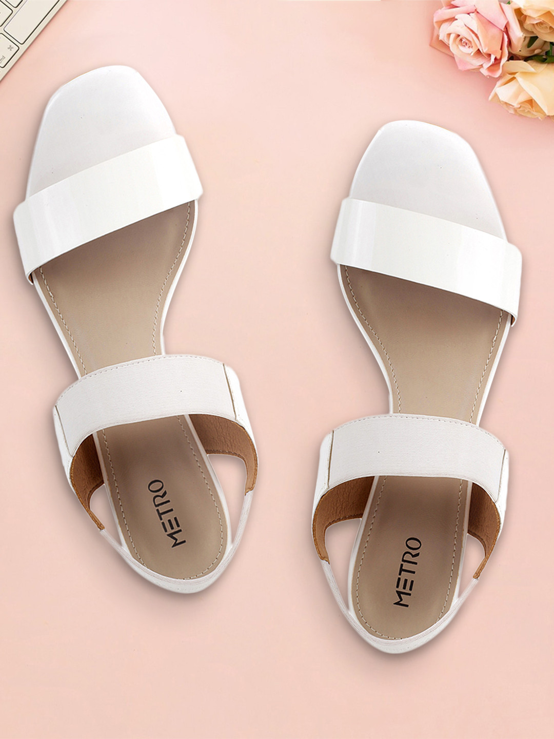 Buy Metro Women White Solid Heels - Heels for Women 11561028 | Myntra