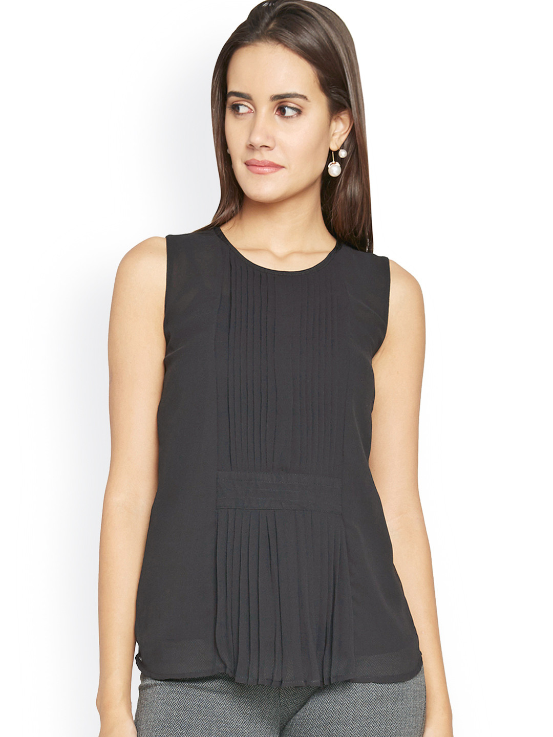 Buy Globus Black Top - Tops for Women 1157773 | Myntra