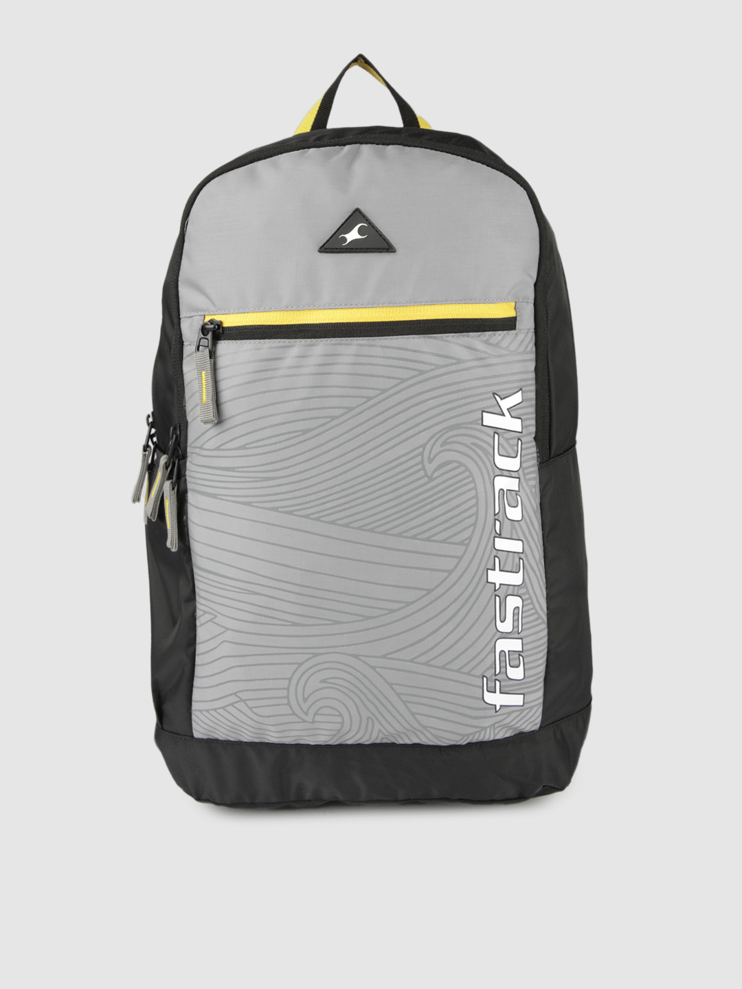Buy Fastrack Unisex Grey Brand Logo Printed Backpack - Backpacks for ...