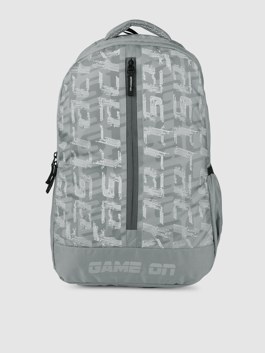 Buy Fastrack Unisex Grey Brand Logo Printed Backpack - Backpacks for ...