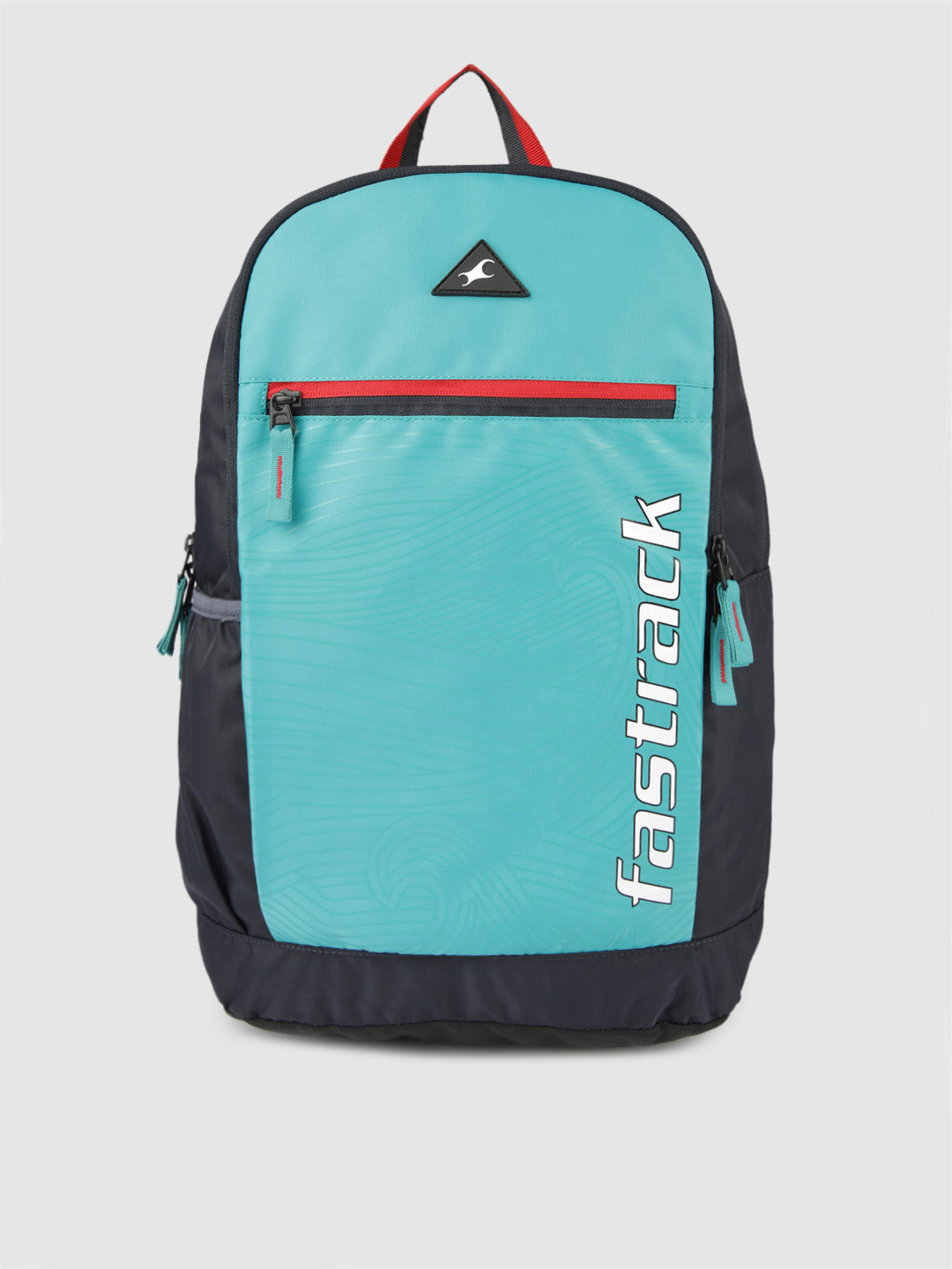 Buy Fastrack Unisex Blue Brand Logo Printed Backpack - Backpacks for ...