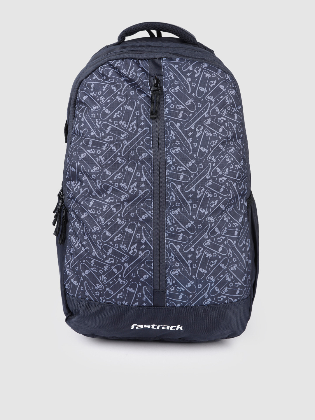 Buy Fastrack Unisex Blue Graphic Printed Backpack - Backpacks for ...