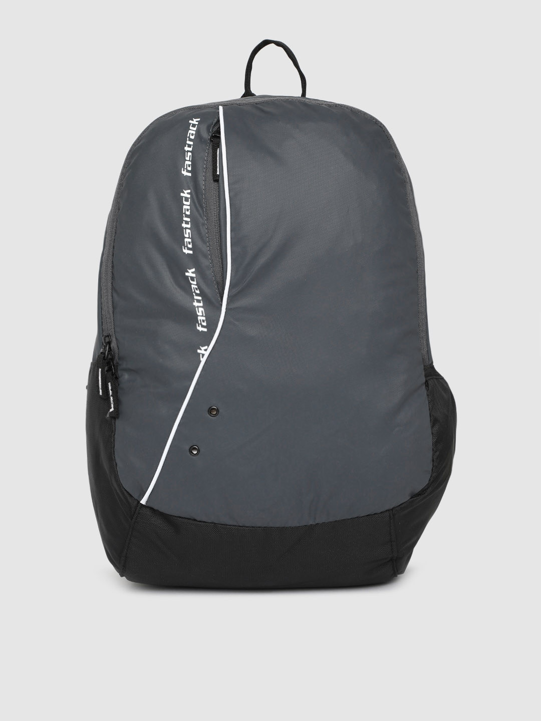 Buy Fastrack Unisex Grey Brand Logo Printed Backpack - Backpacks for ...