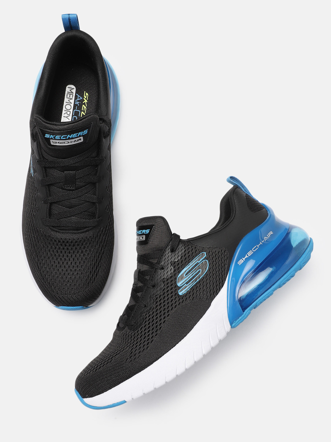 Buy Skechers Men Black SKECH AIR STRATUS MAGLEV Sneakers - Casual Shoes ...