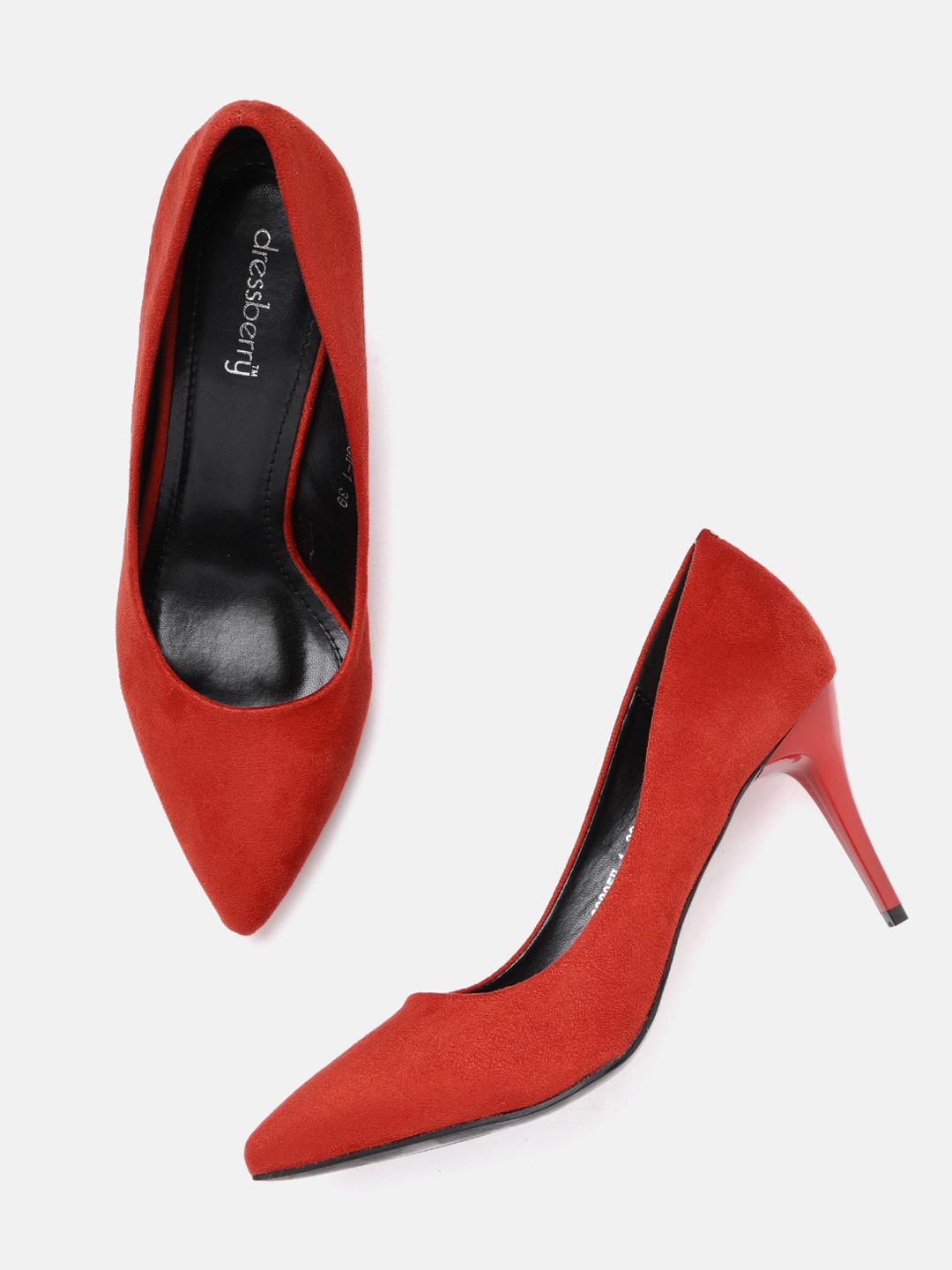 Buy DressBerry Women Rust Red Solid Pumps - Heels for Women 11634100 ...