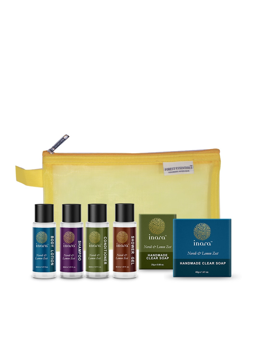 Buy Forest Essentials Sustainable Unisex Inara Travel Kit - Personal ...