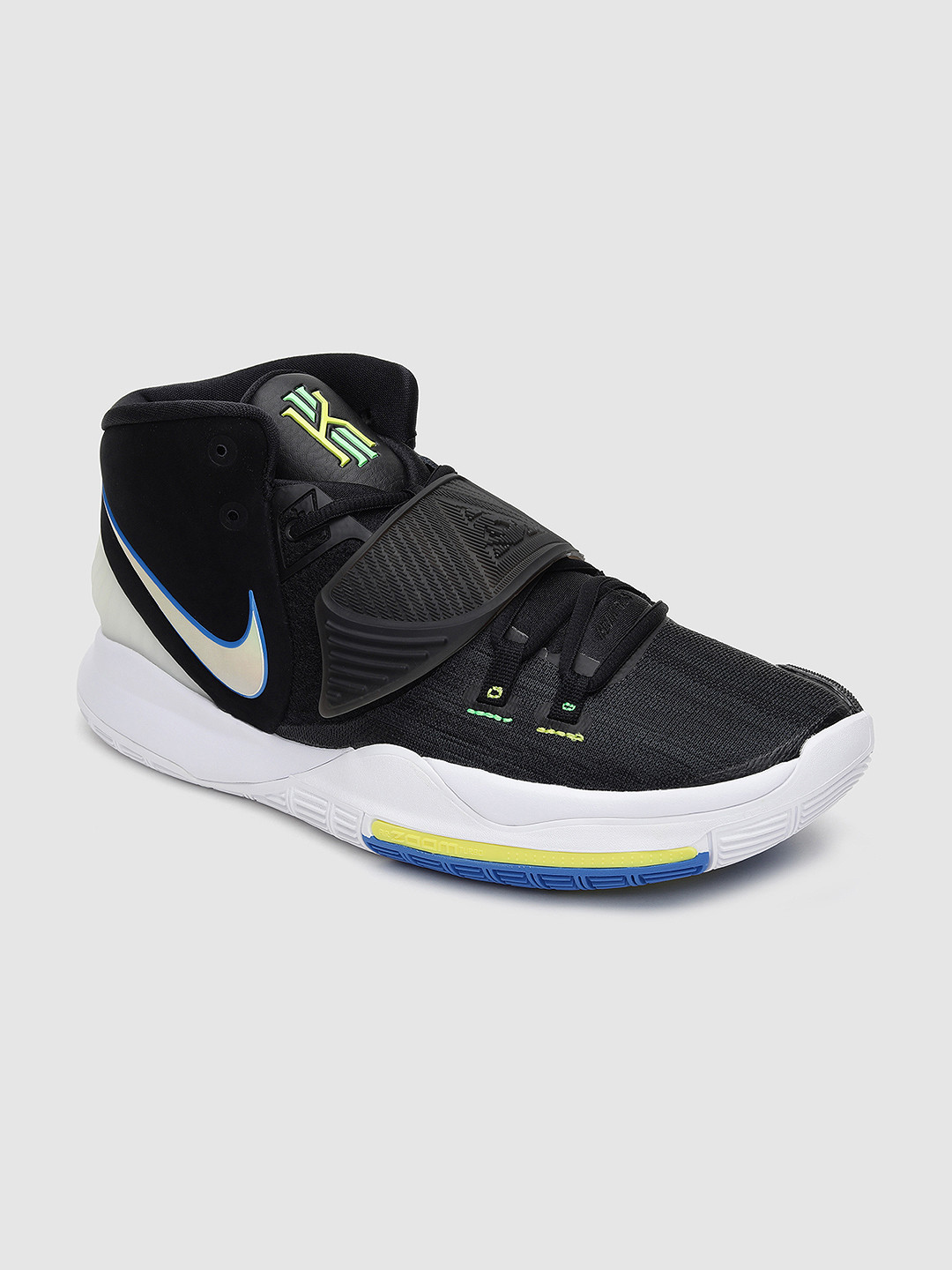 Buy Nike Men Black KYRIE 6 EP Leather Mid Top Basketball Shoes - Sports ...