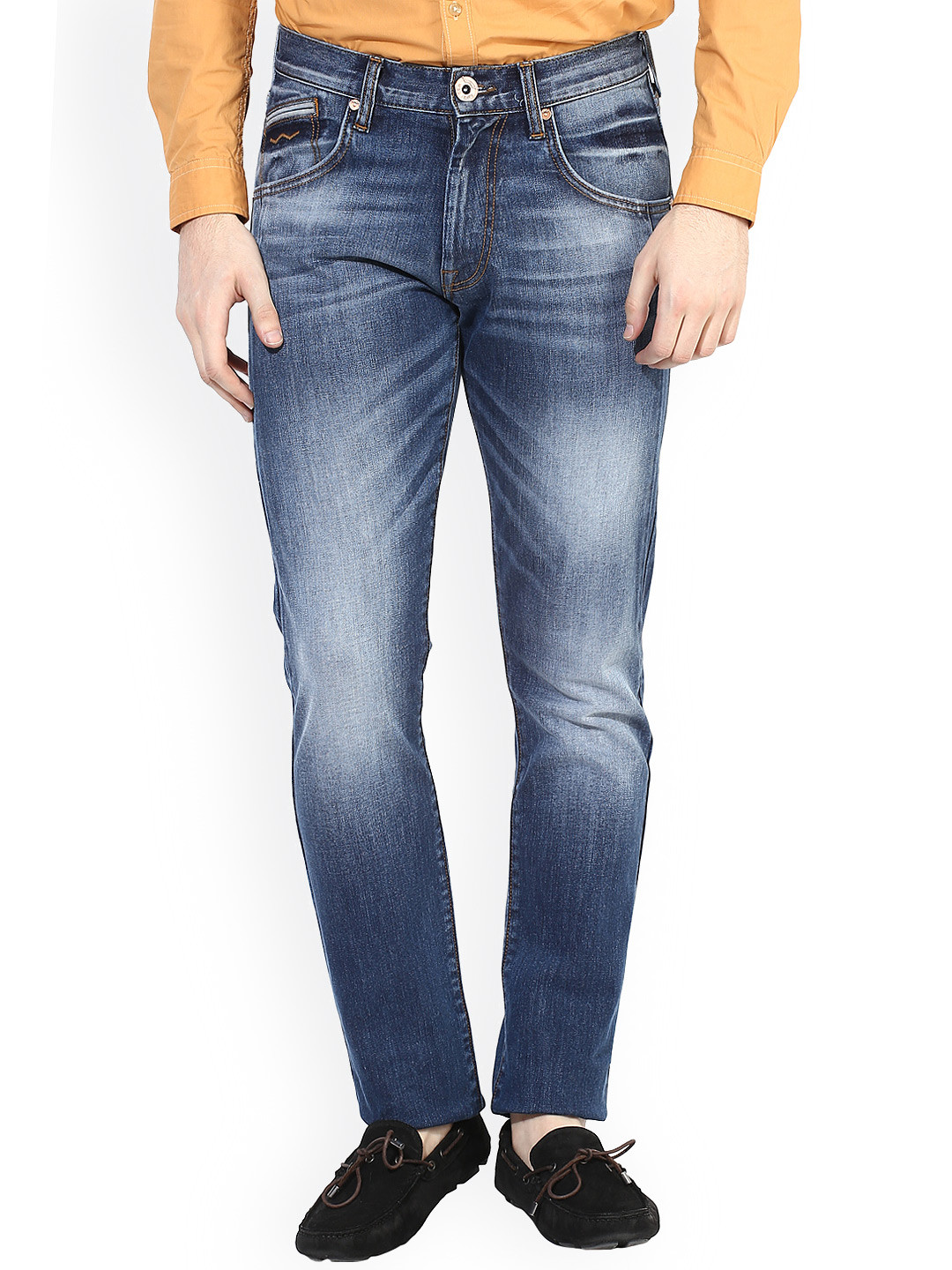 Buy Web Jeans Italy Blue Tapered Jeans - Jeans for Men 1166045 | Myntra