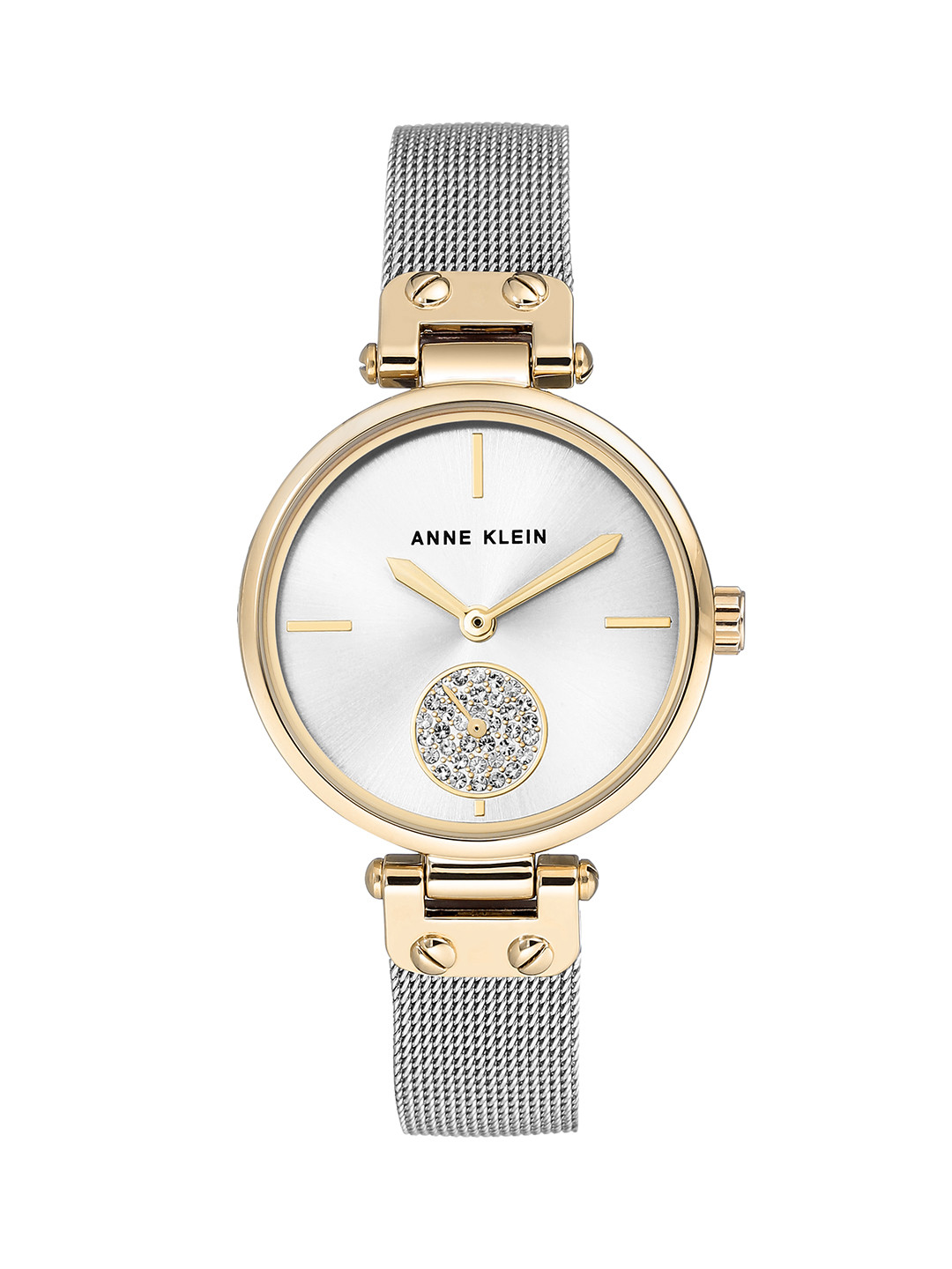 Buy ANNE KLEIN Women Silver Toned Analogue Watch - Watches for Women ...