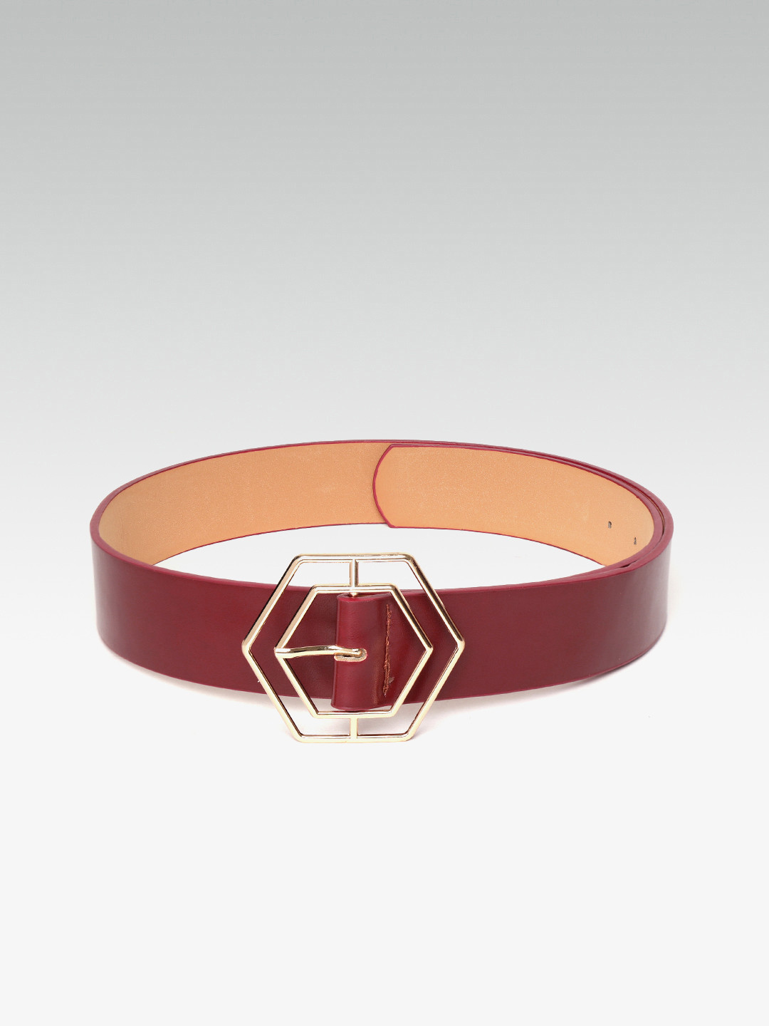 Buy 20Dresses Women Maroon Solid Wide Belt - Belts for Women 11677558 ...