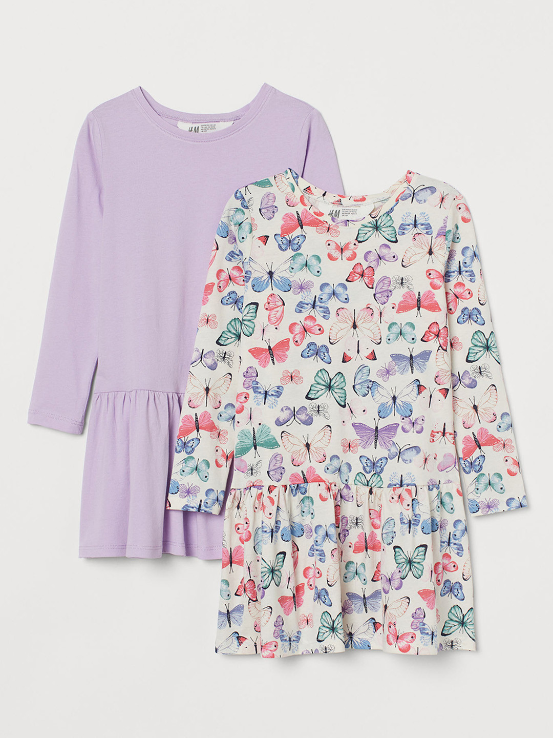 Buy H&M Girls 2 Pack Jersey Dresses - Dresses for Girls 11679776 | Myntra