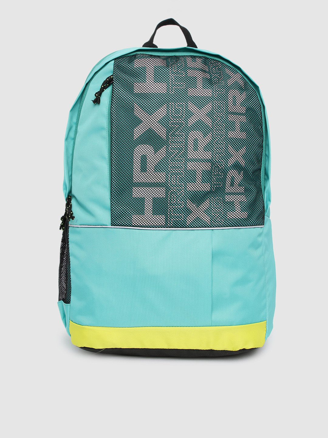 Buy HRX By Hrithik Roshan Unisex Teal Brand Logo Backpack - Backpacks ...