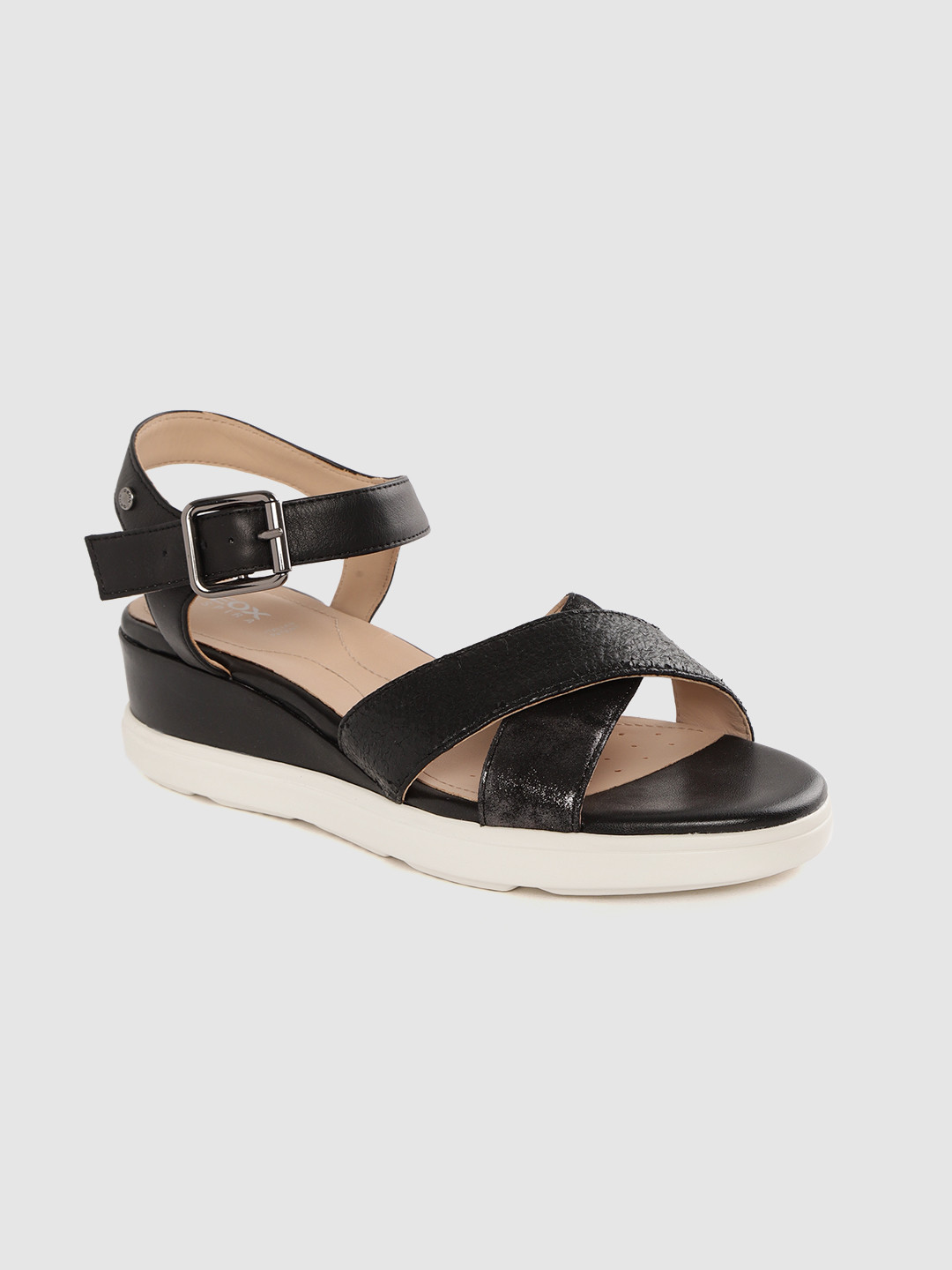 Buy Geox Women Black Solid Wedges - Heels for Women 11708816 | Myntra