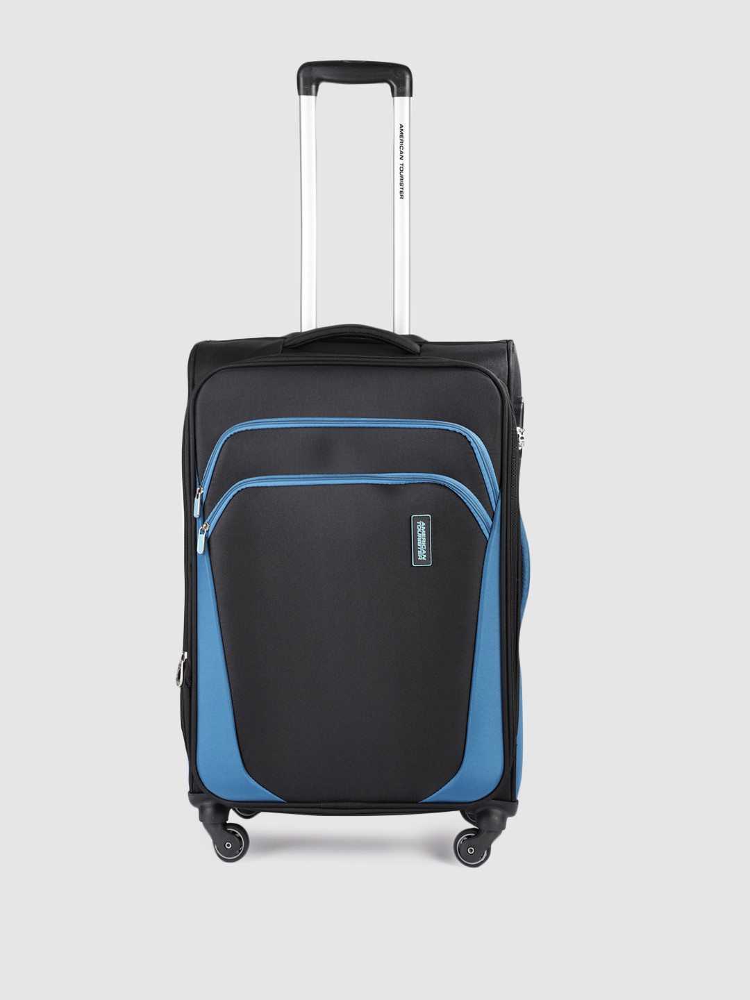 Buy AMERICAN TOURISTER Black Kansas Spinner Inner 69 Medium Trolley ...