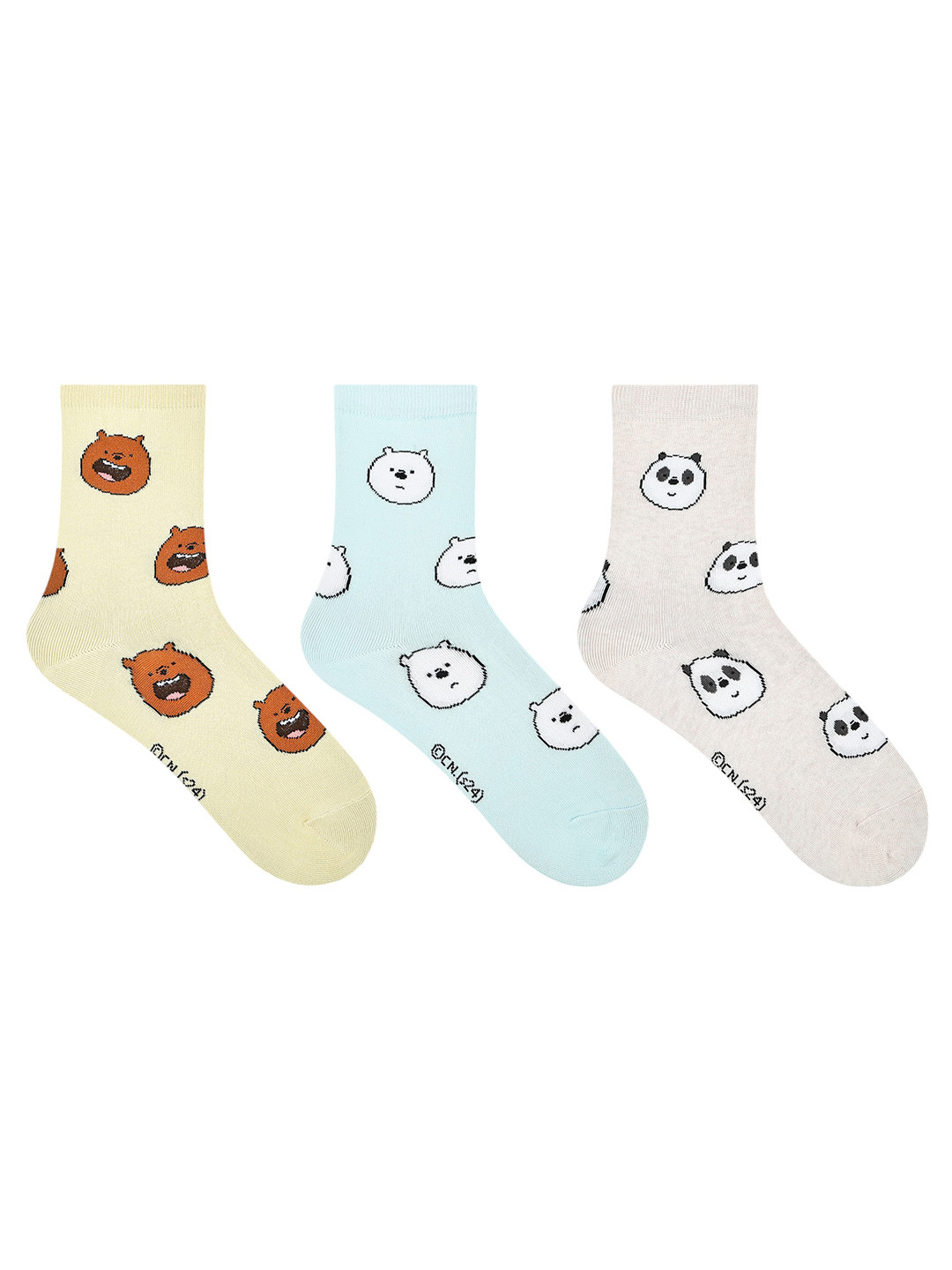 Buy Cartoon Network X We Bare Bears Women Pack Of 3 Patterned Above ...