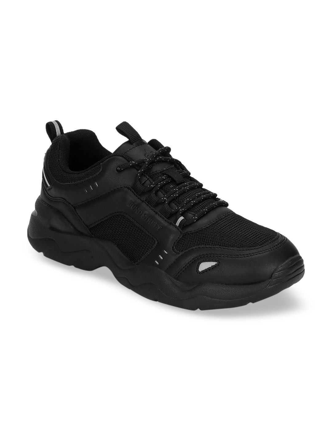 Buy Bond Street By Red Tape Men Black Solid Sneakers - Casual Shoes for ...