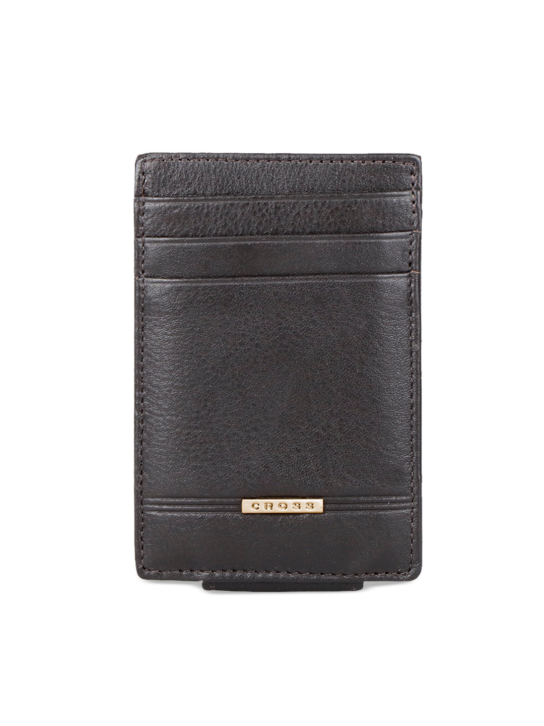 Buy Cross Men Brown Textured Genuine Leather Money Clip - Wallets for ...