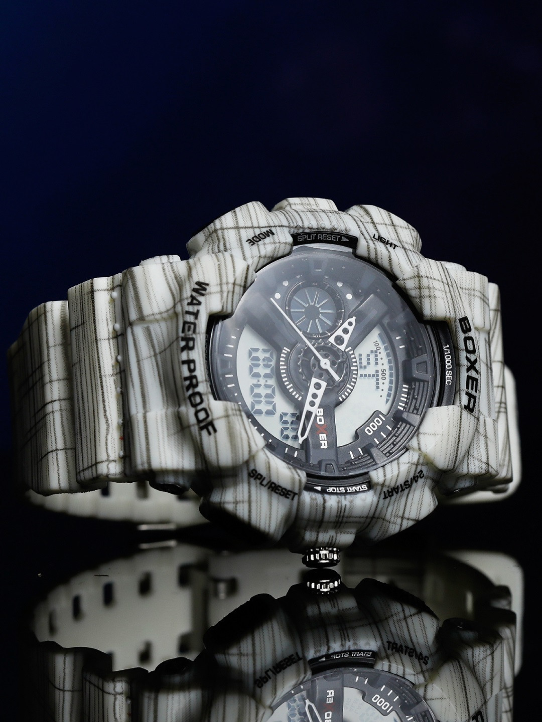 Buy BOXER Men Grey & Black Analogue And Digital Watch BD00165 - Watches ...