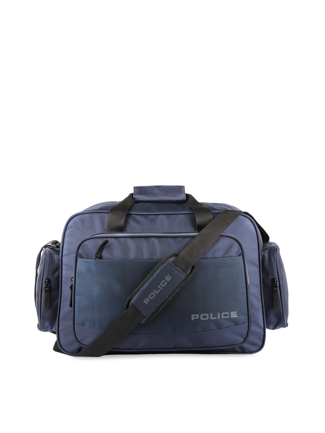 Buy Police Men Navy Blue Solid Premium Quality Lightweight Duffel Bag ...