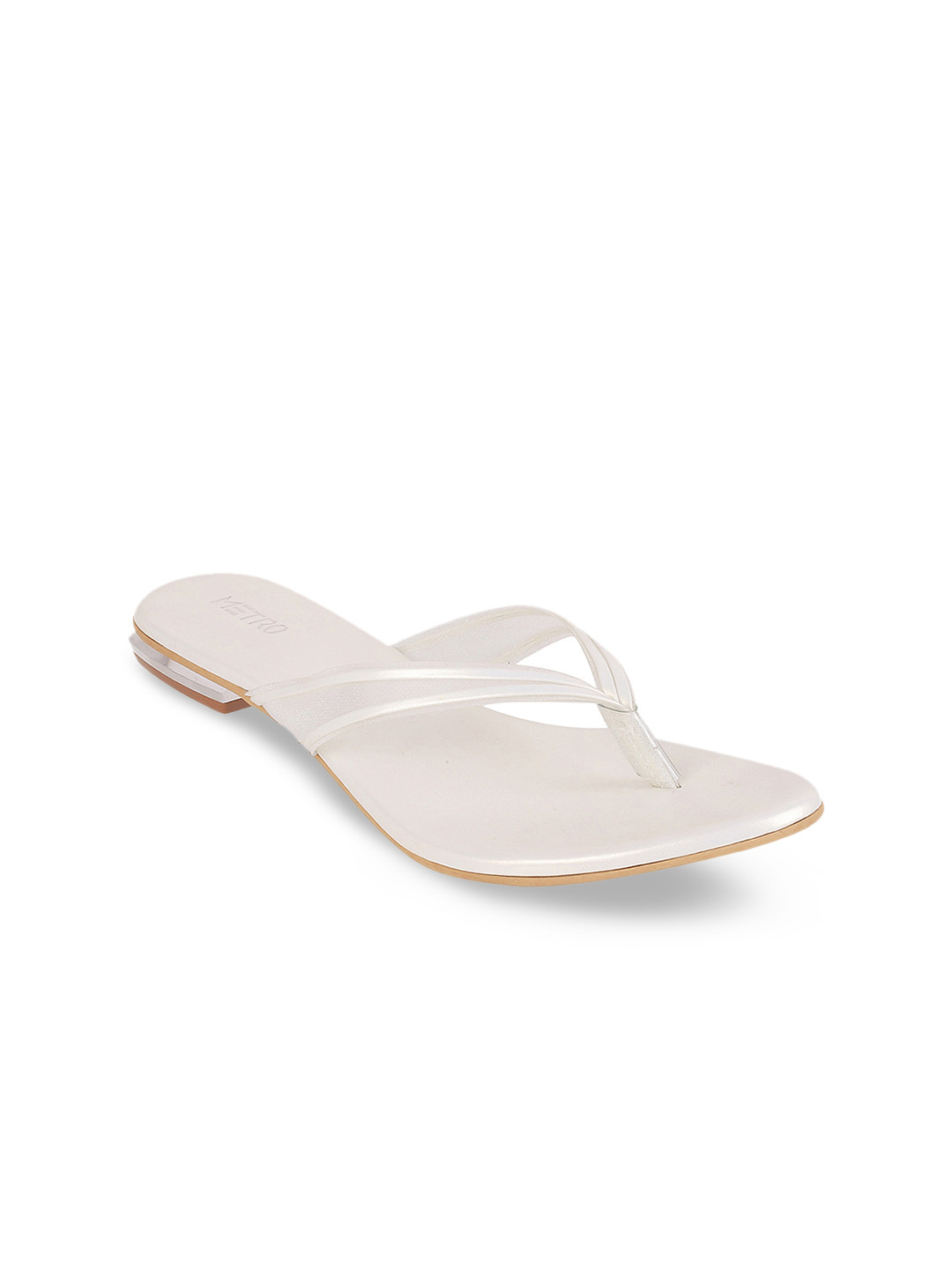 Buy Metro Women White Solid Heels - Heels for Women 11781224 | Myntra