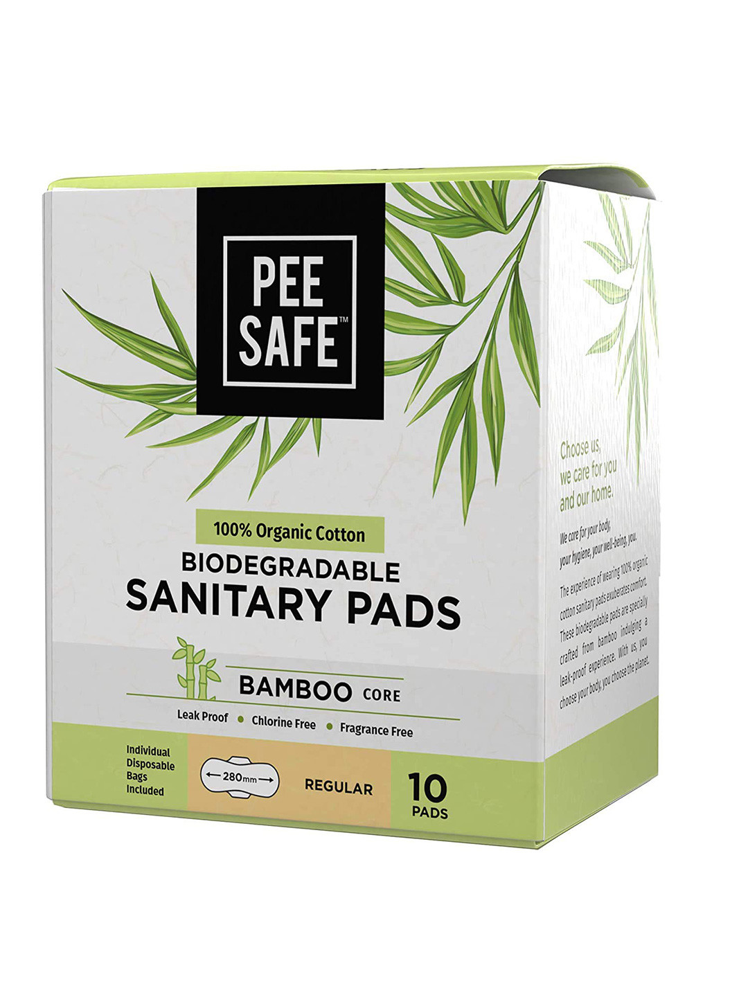 Buy Pee Safe Pack Of 10 100% Organic Cotton Biodegradable Sanitary Pads ...